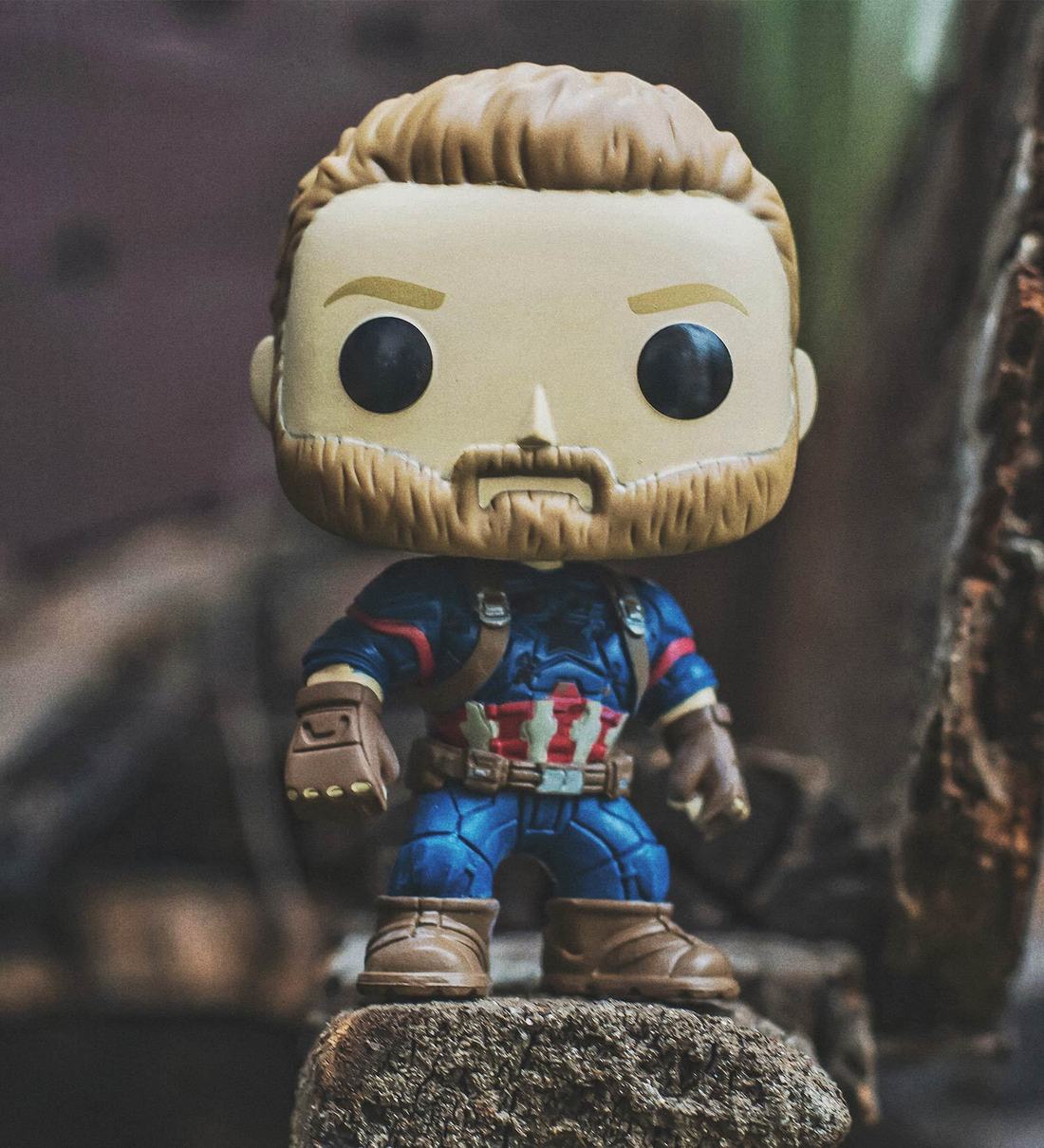 Buy Multicolour PVC Vinyl Captain America Pop Culture Curios by Funko ...