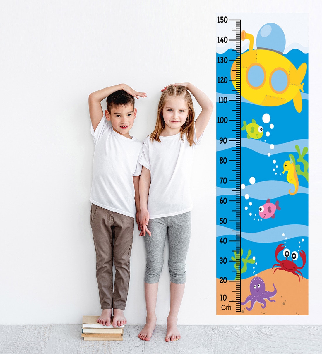 Buy Ocean Creatures Multicolour Vinyl Height Chart at 15% OFF by Wens ...