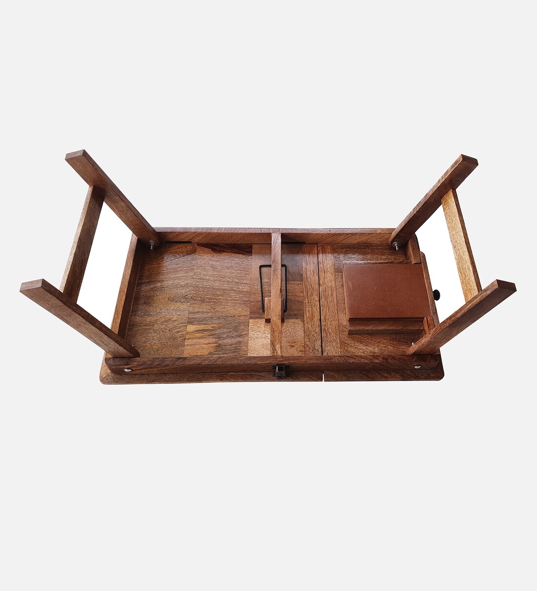 Buy Solid Wood Portable Table in Natural Finish by Badiwal Interio ...