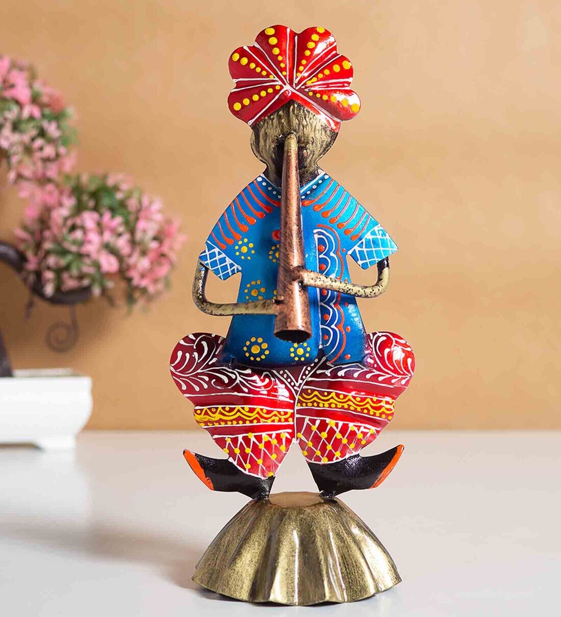 Buy Musician Multicolour Metal Figurine at 74% OFF by Golden Peacock ...