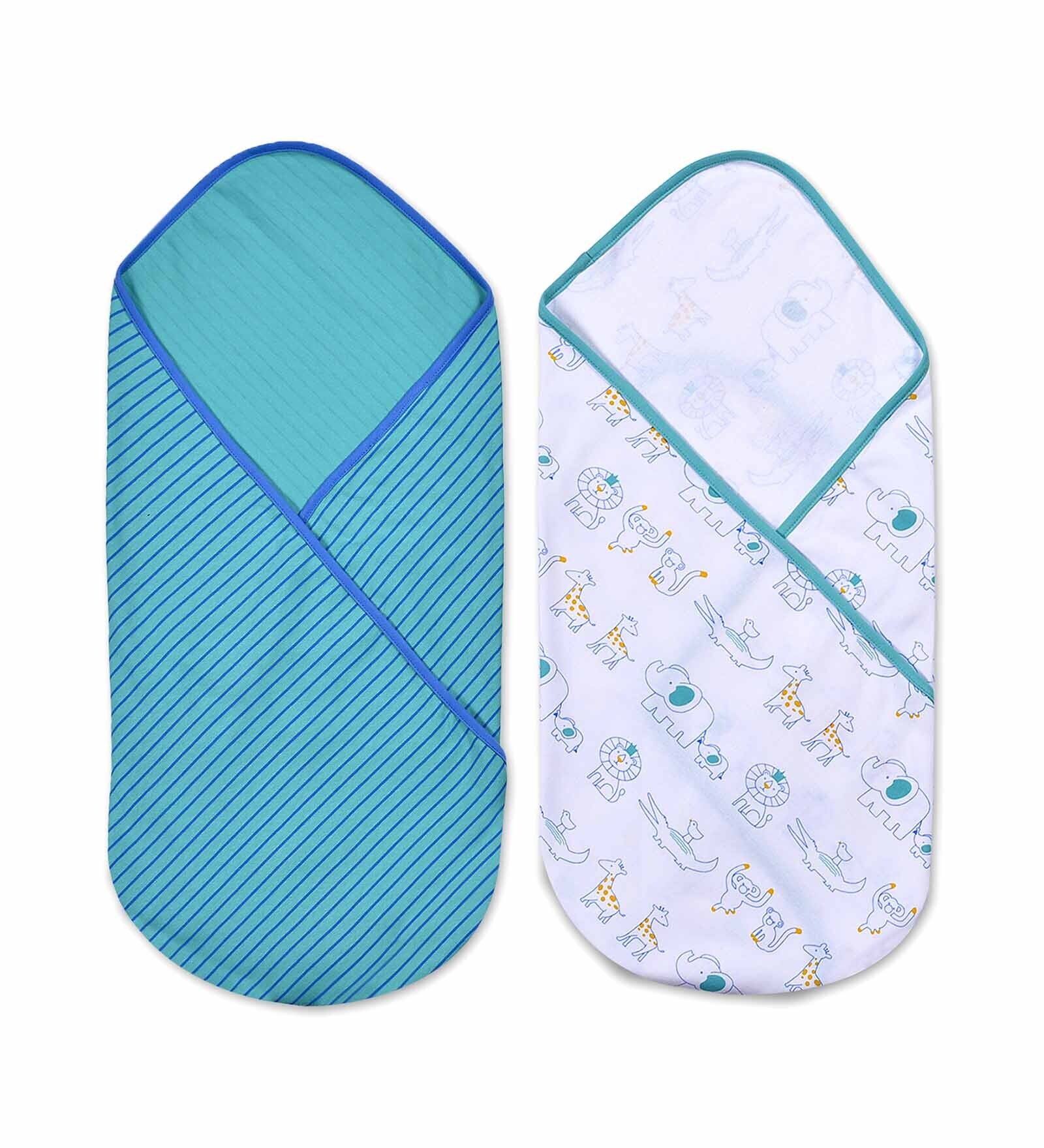 Buy Muffle Interlock First Layer Sheet (Pack Of 2) Swaddle Wrap In ...