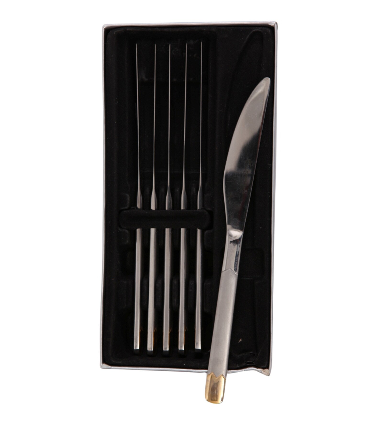 Buy Stainless Steel Lisbo Dinner Knives Set of 6 by Mullich Online ...
