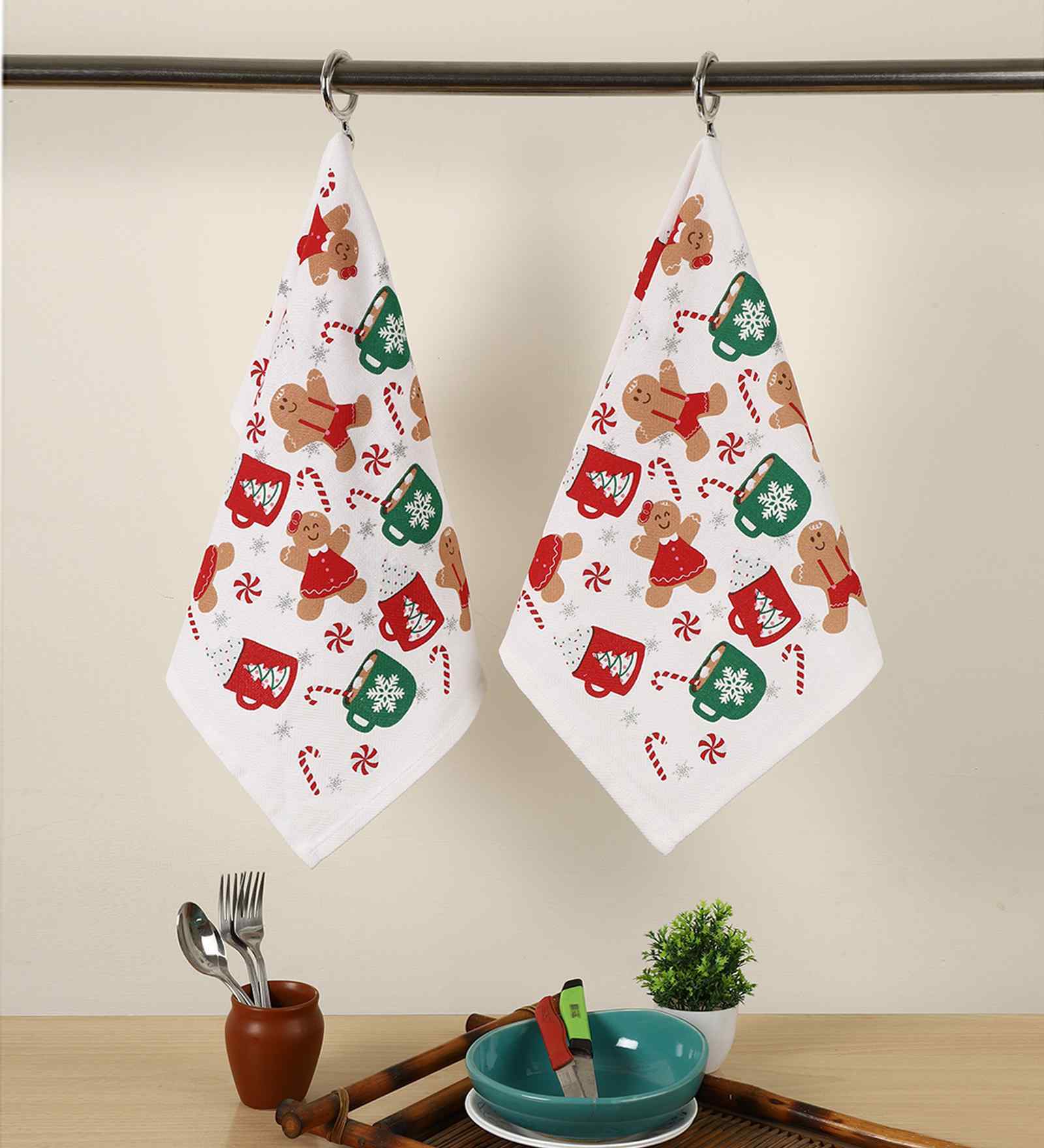 Buy Multicolor Cotton Printed 90 GSM Hand Towels (2 Pc) at 17% OFF by ...