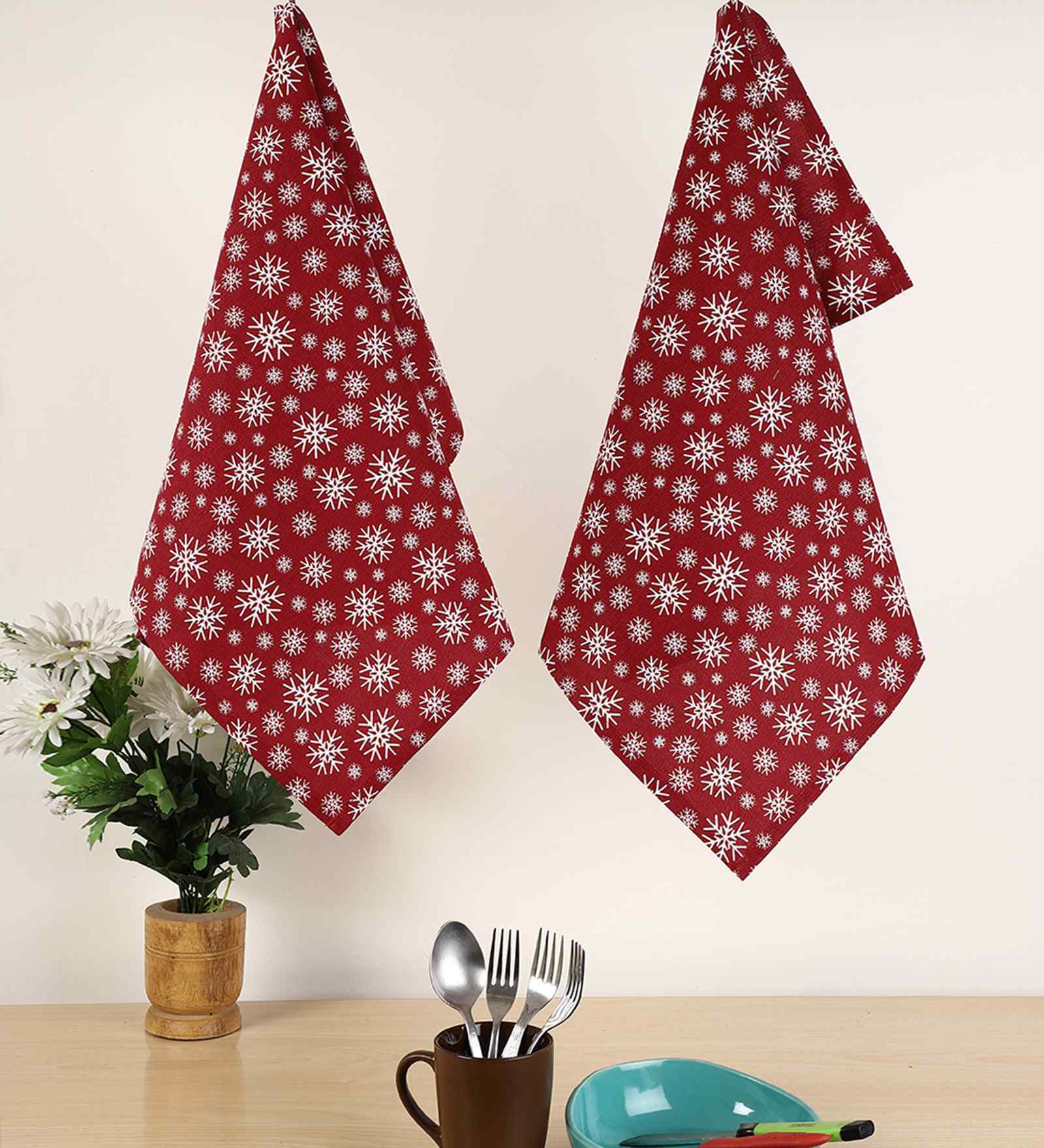 Buy Multicolor Cotton Printed 90 GSM Hand Towels (2 Pc) at 17% OFF by ...