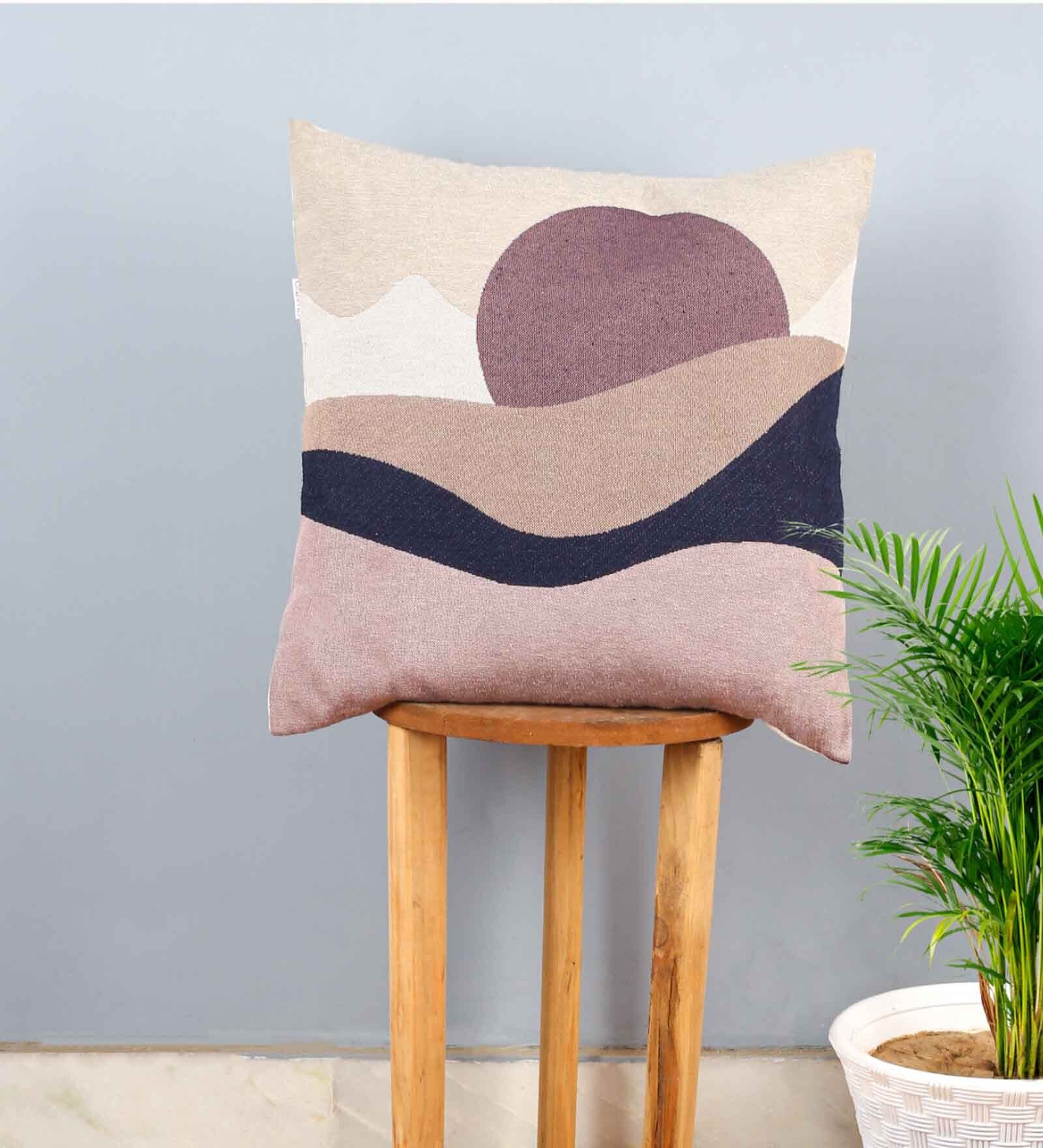 Buy Multi Woven Jacquard Abstract 18X18 Inches Cushion Cover at 63% OFF ...