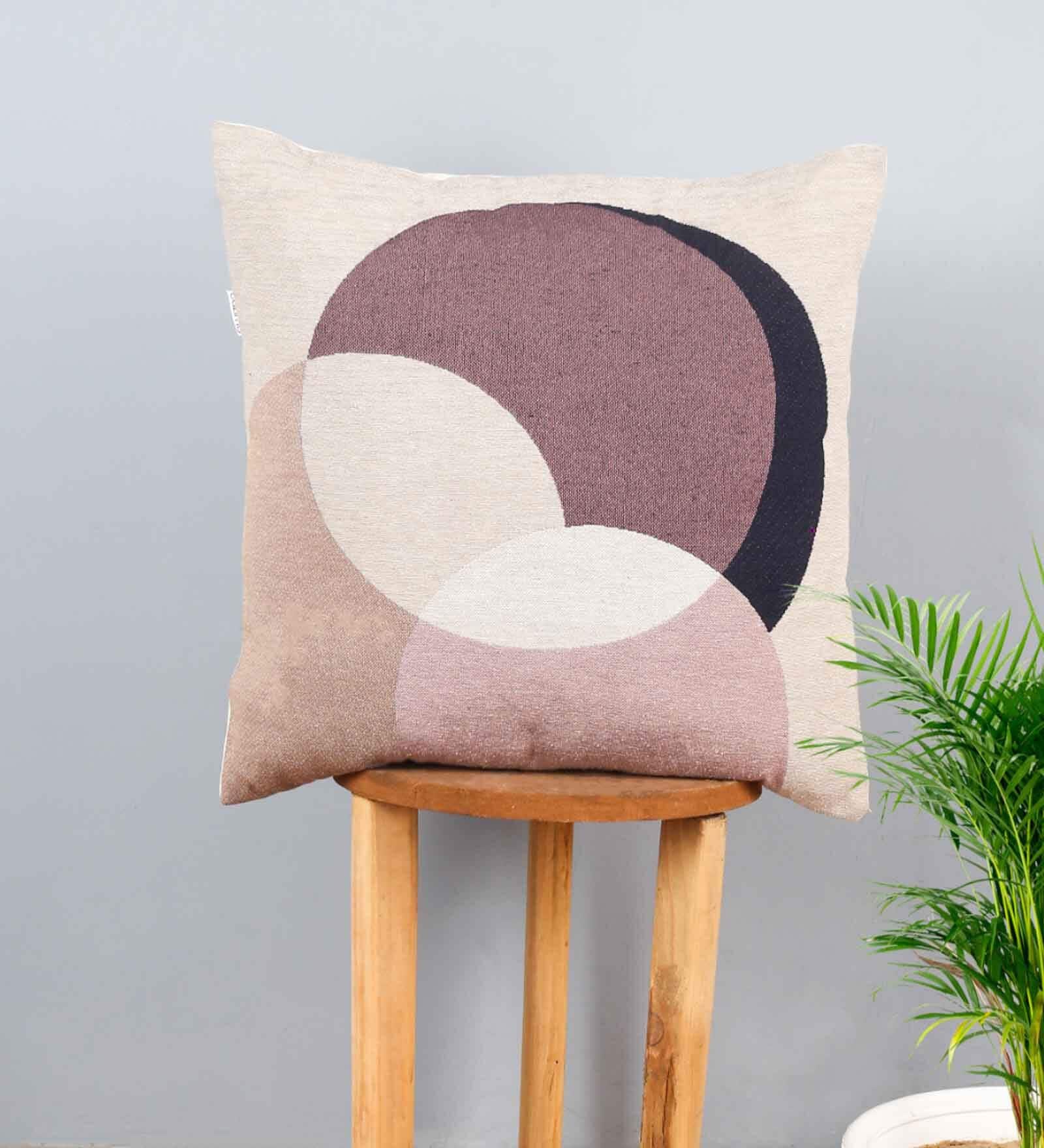 Buy Multi Woven Jacquard Abstract 18X18 Inches Cushion Cover at 67% OFF ...