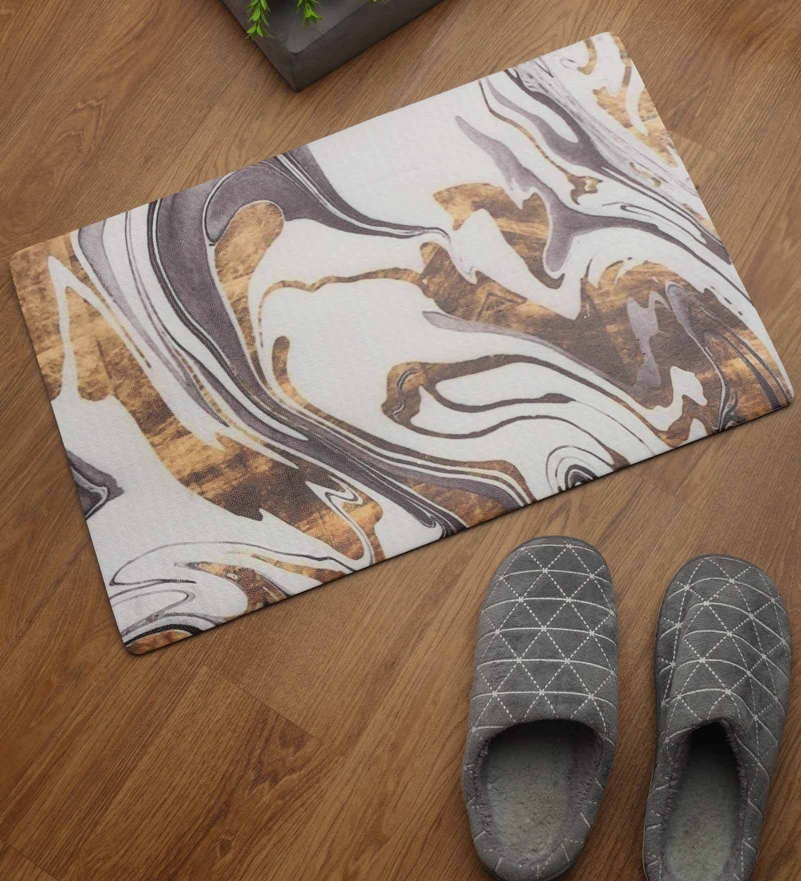 Buy Multicolor Abstract PVC 16 x 24 Inches Anti Skid Door Mat at 62% ...