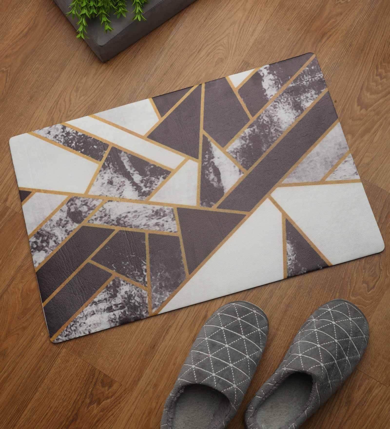 Buy Multicolor Abstract PVC 16 x 24 Inches Anti Skid Door Mat at 62% ...