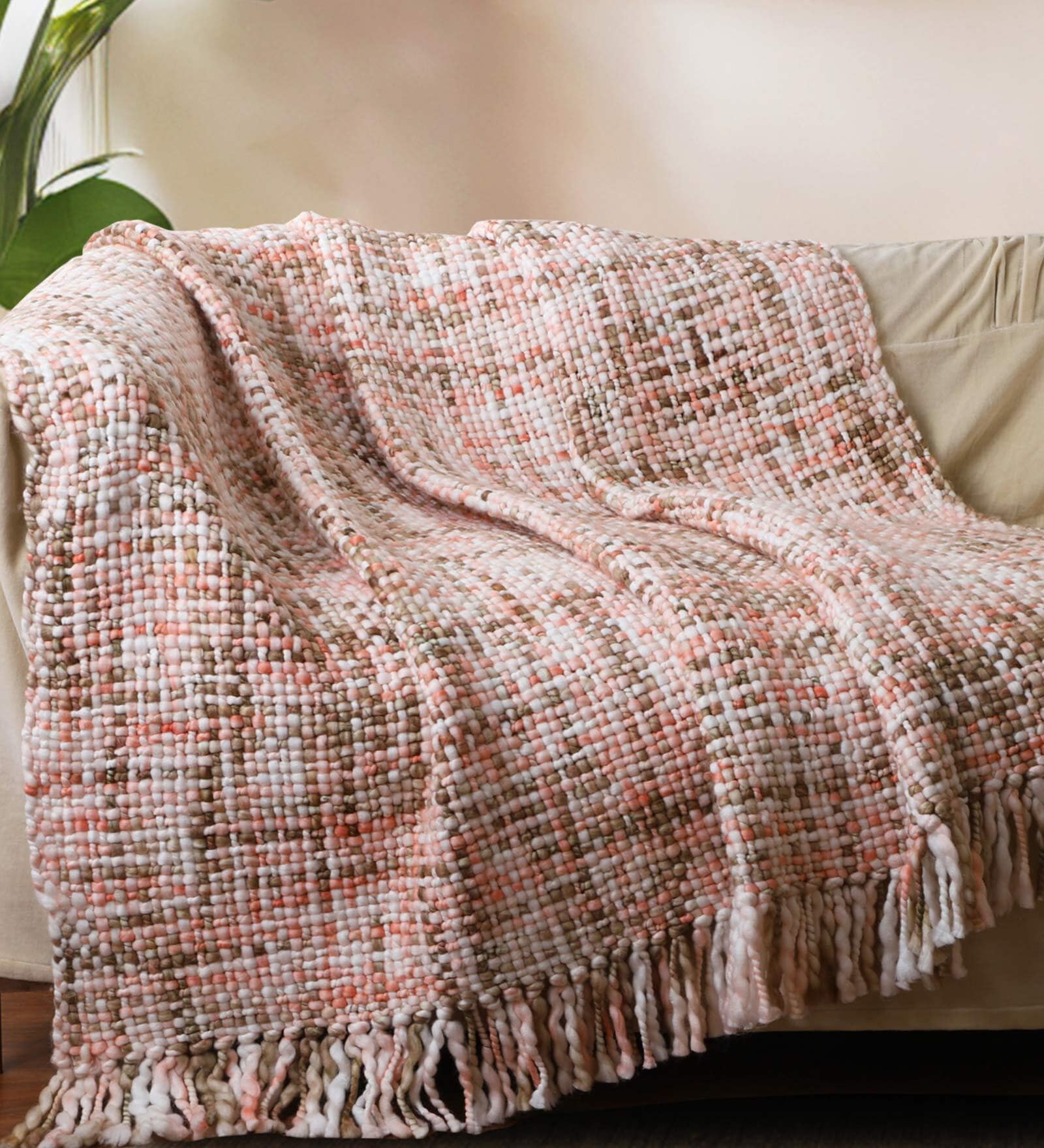 Buy Multicolor Acrylic Abstract 88x64 Inches Sofa Throw at 50% OFF by ...