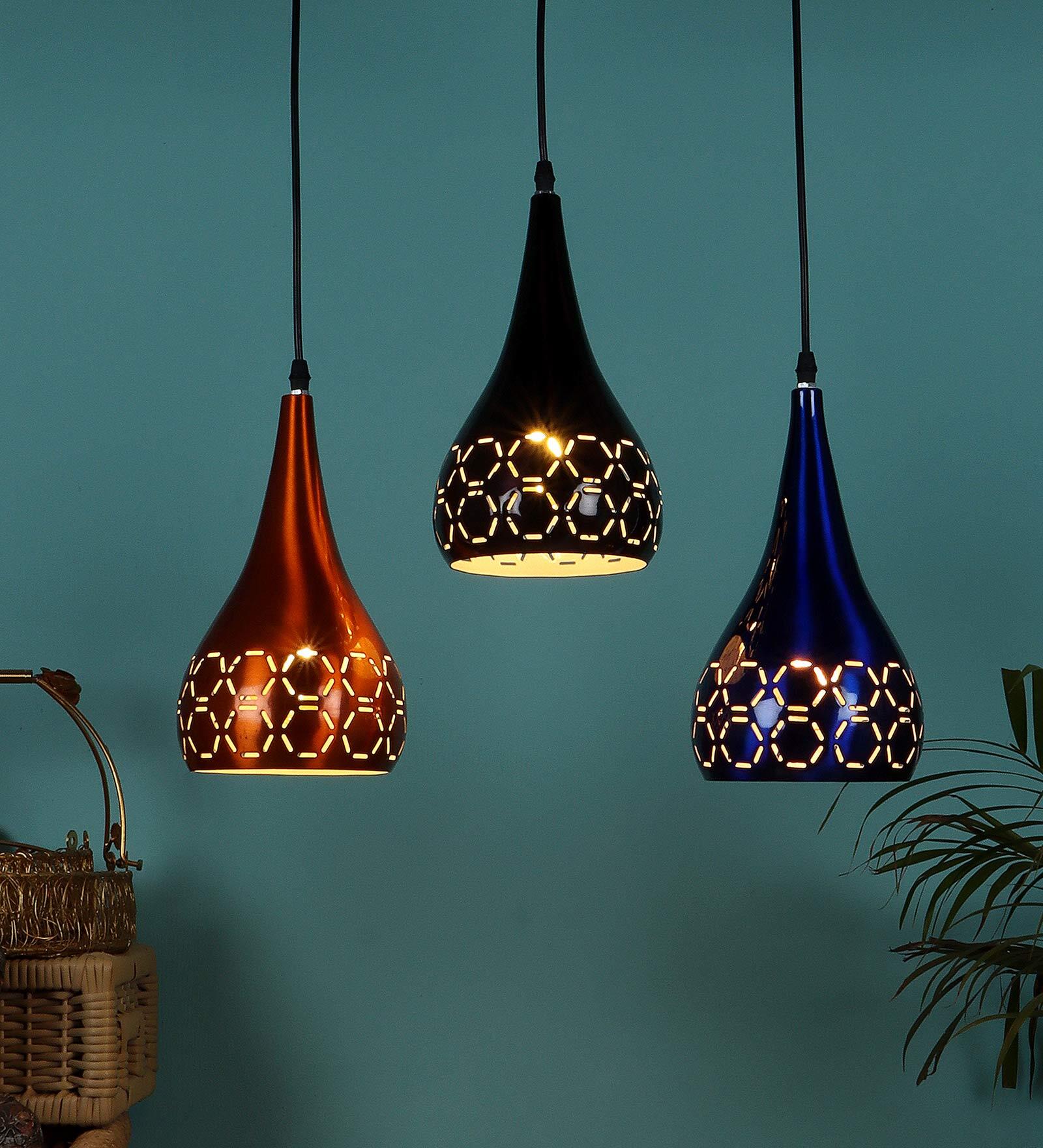 Buy Novia Multicolour Aluminium Cluster Hanging Light at 53% OFF by ...