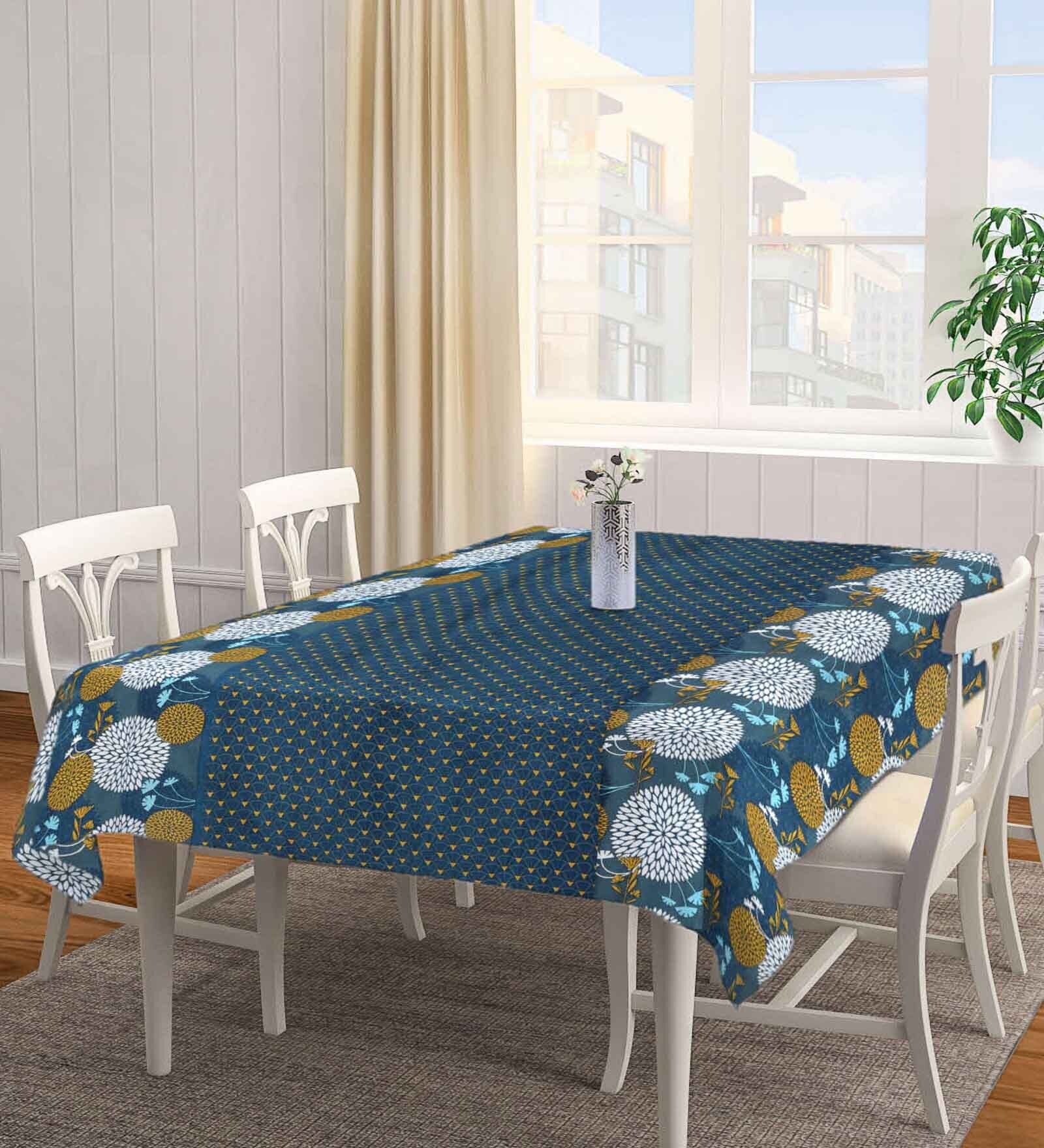 Buy Multicolor Blended Cotton Floral 72x52 Inches Table linen at 63% ...