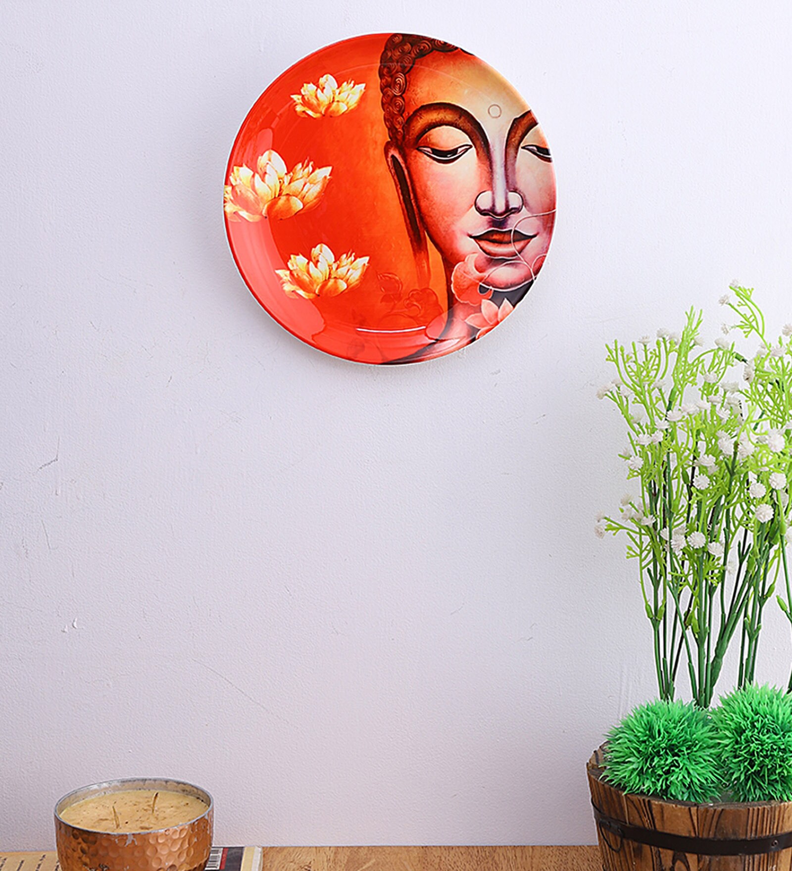 Buy Multicolor Ceramic Zeya Buddha Decorative Plate at 47% OFF by M K ...