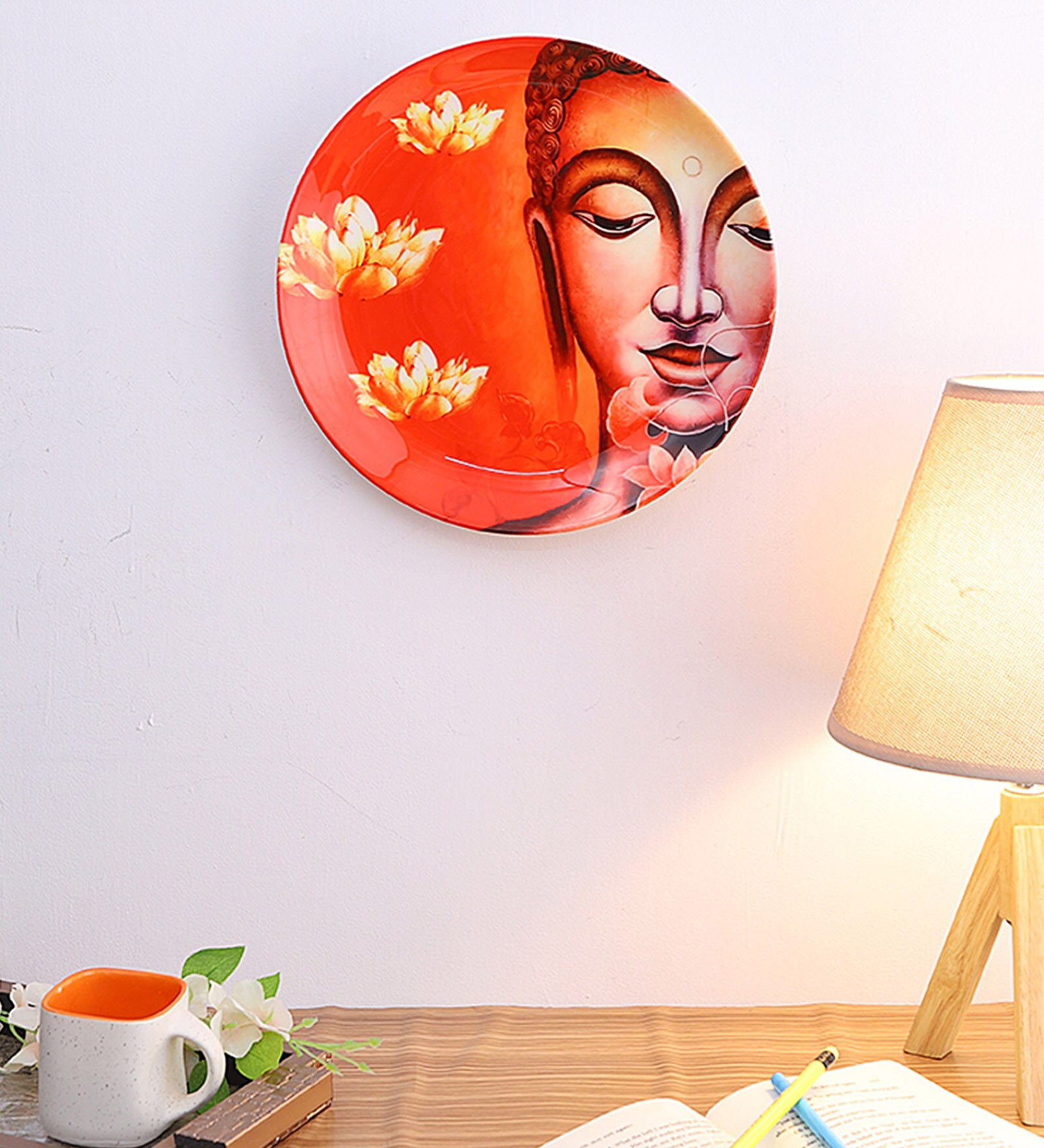 Buy Multicolor Ceramic Zayn Buddha Decorative Plate at 50% OFF by M K ...