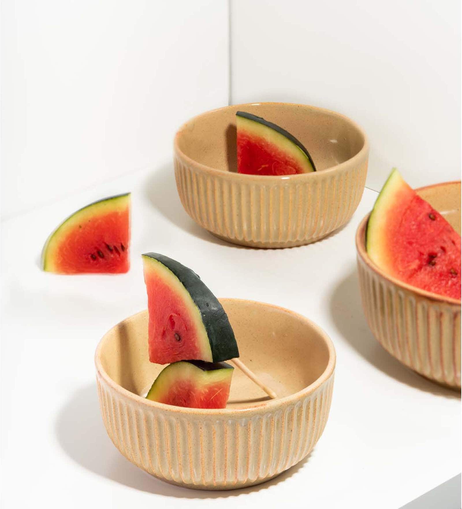 Buy Ebony Cream Ceramic (Set of 2) Dinner Bowl at 10% OFF by Amalfiee ...