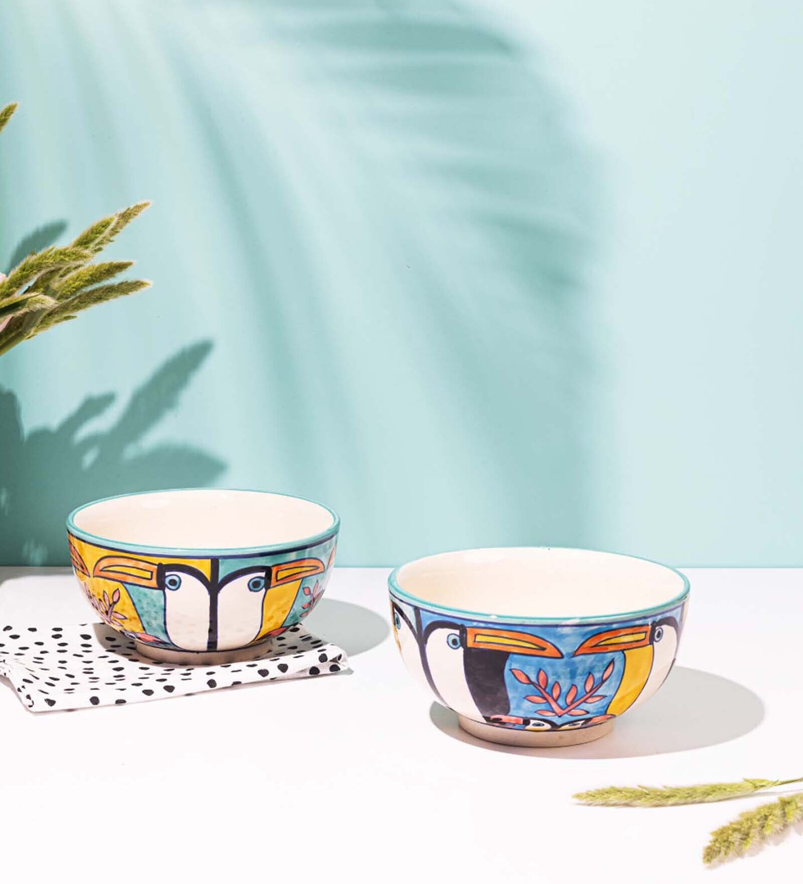 Buy Penguin- Med Multicolour Ceramic (Set of 2) Dinner Bowl at 10% OFF ...