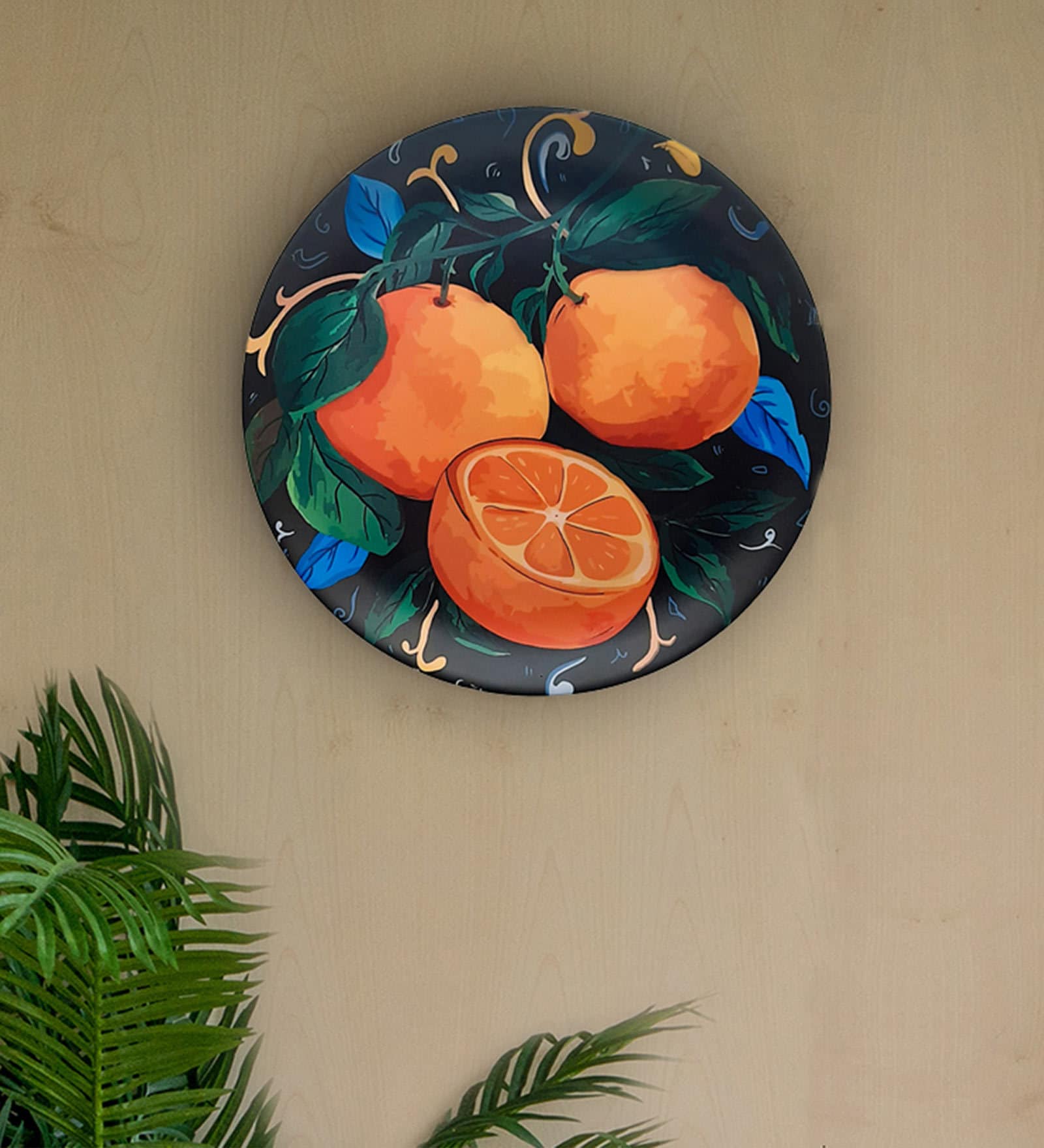 Buy Multicolor Ceramic Oranges From Italy Satin Matte Finish Decorative ...