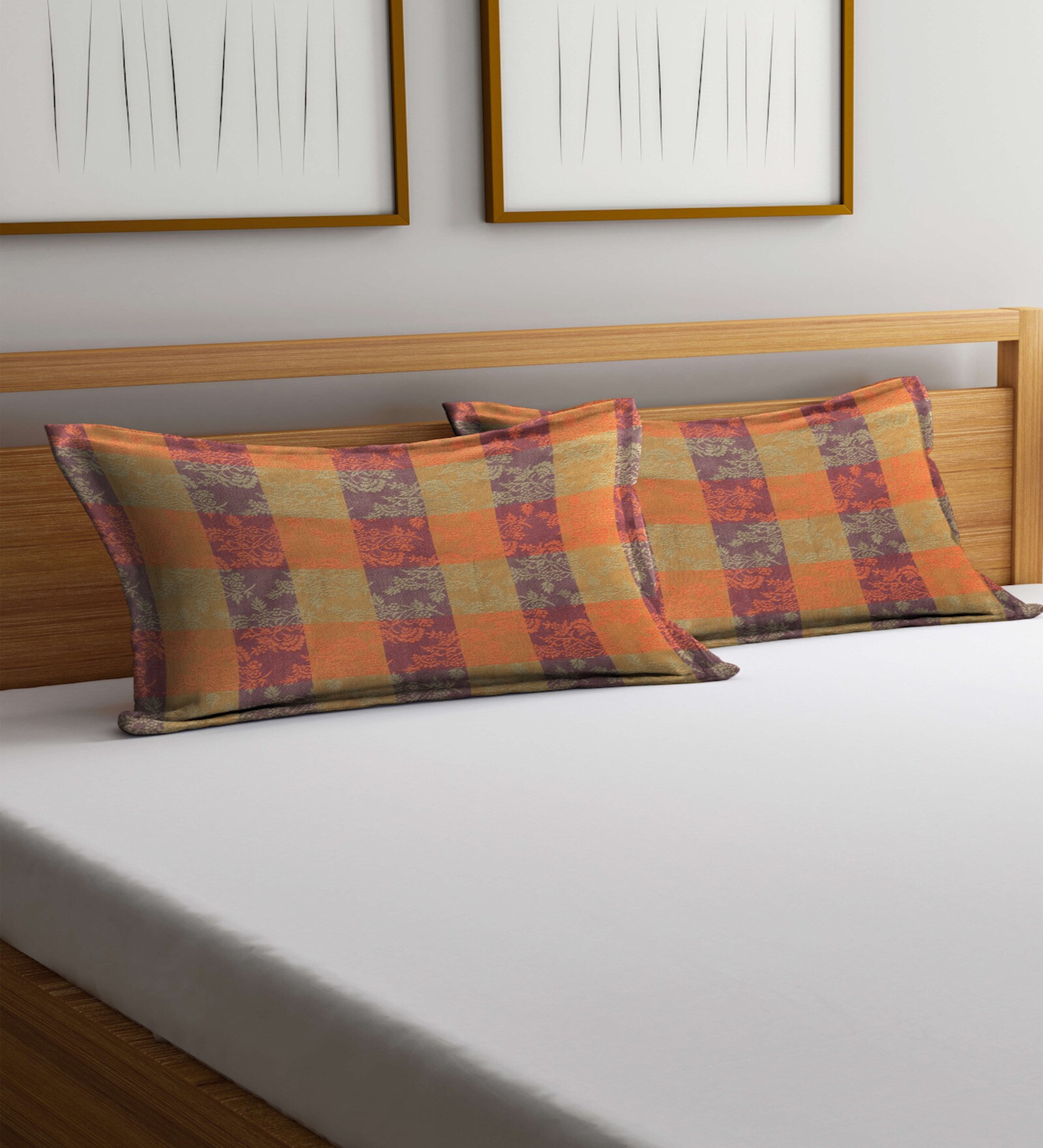 Buy Multicolor Cotton Florals 28x18 inches Pillow Covers (Pack Of 2) at ...