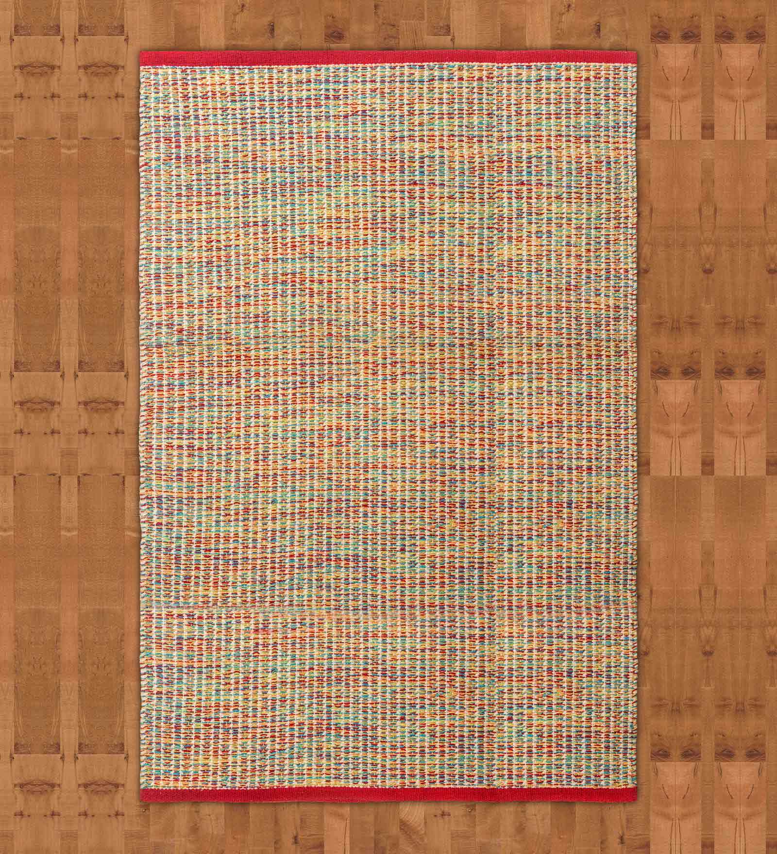 Buy Multicolor Cotton Solid 4 X 6 Feet Hand Woven Carpet at 42% OFF by ...