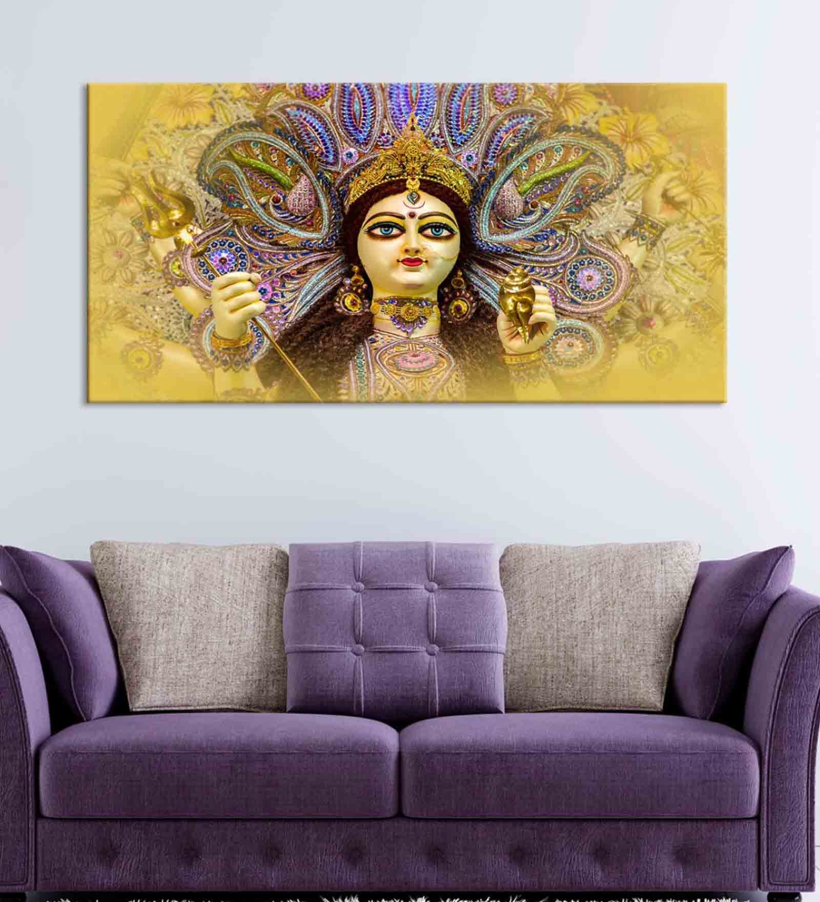 Buy The Decorative Cultural Multicolor Canvas Framed Spiritual Art ...