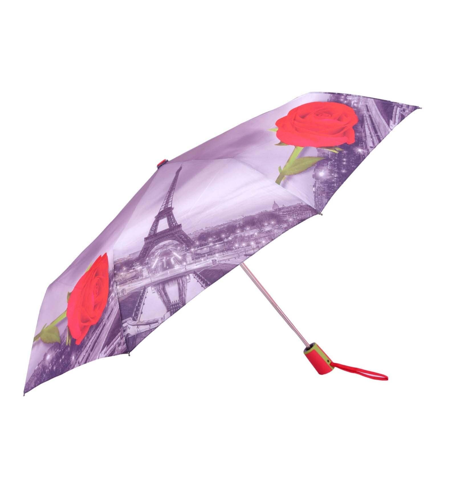 Buy Multicolor Paris Eiffel Tower 3 Fold Nylon Umbrella by Fabseason at ...