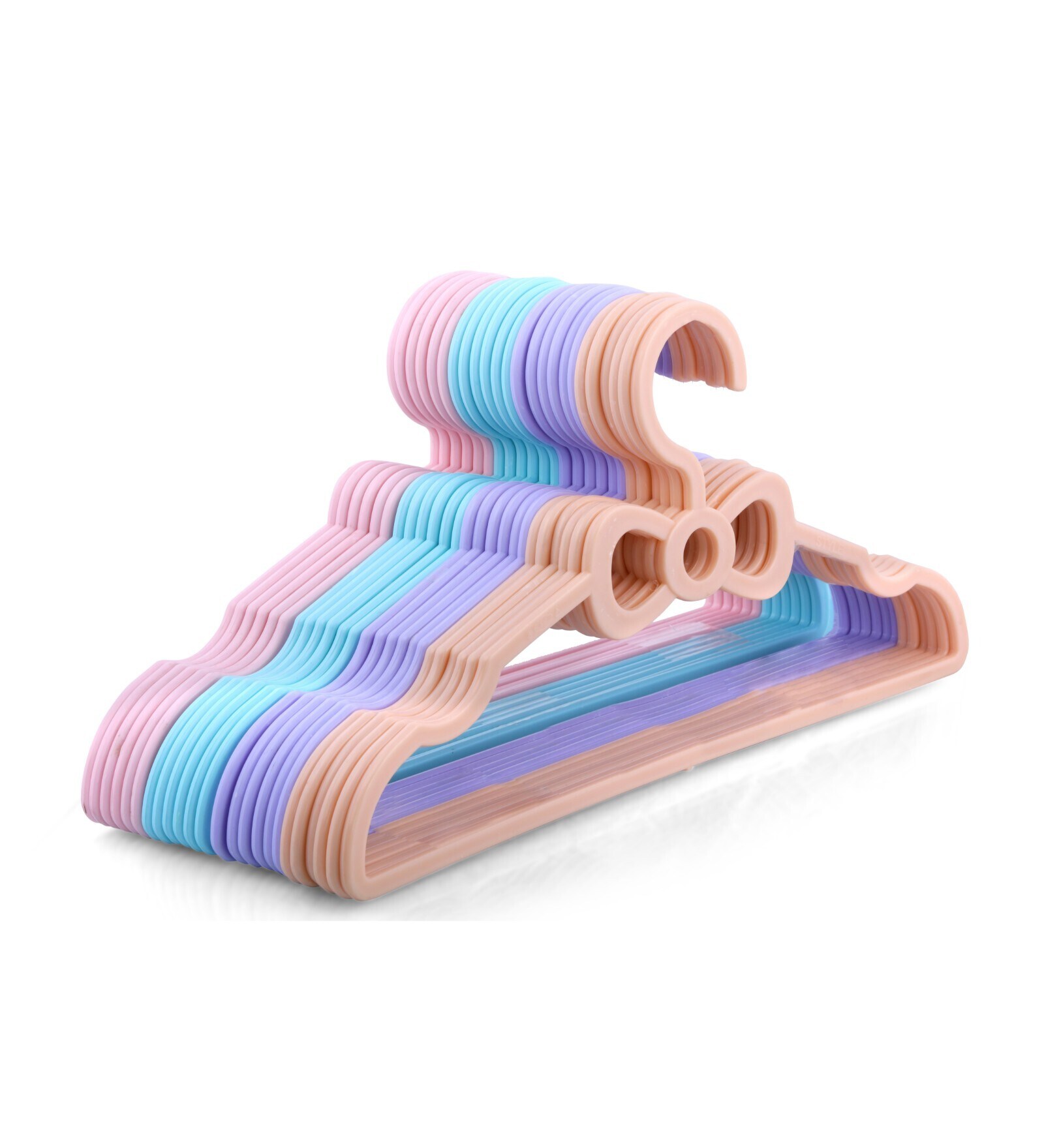 Buy Multicolor Plastic Cloth Hangers ( Pack of 12 ) by Wewel at 37% OFF ...