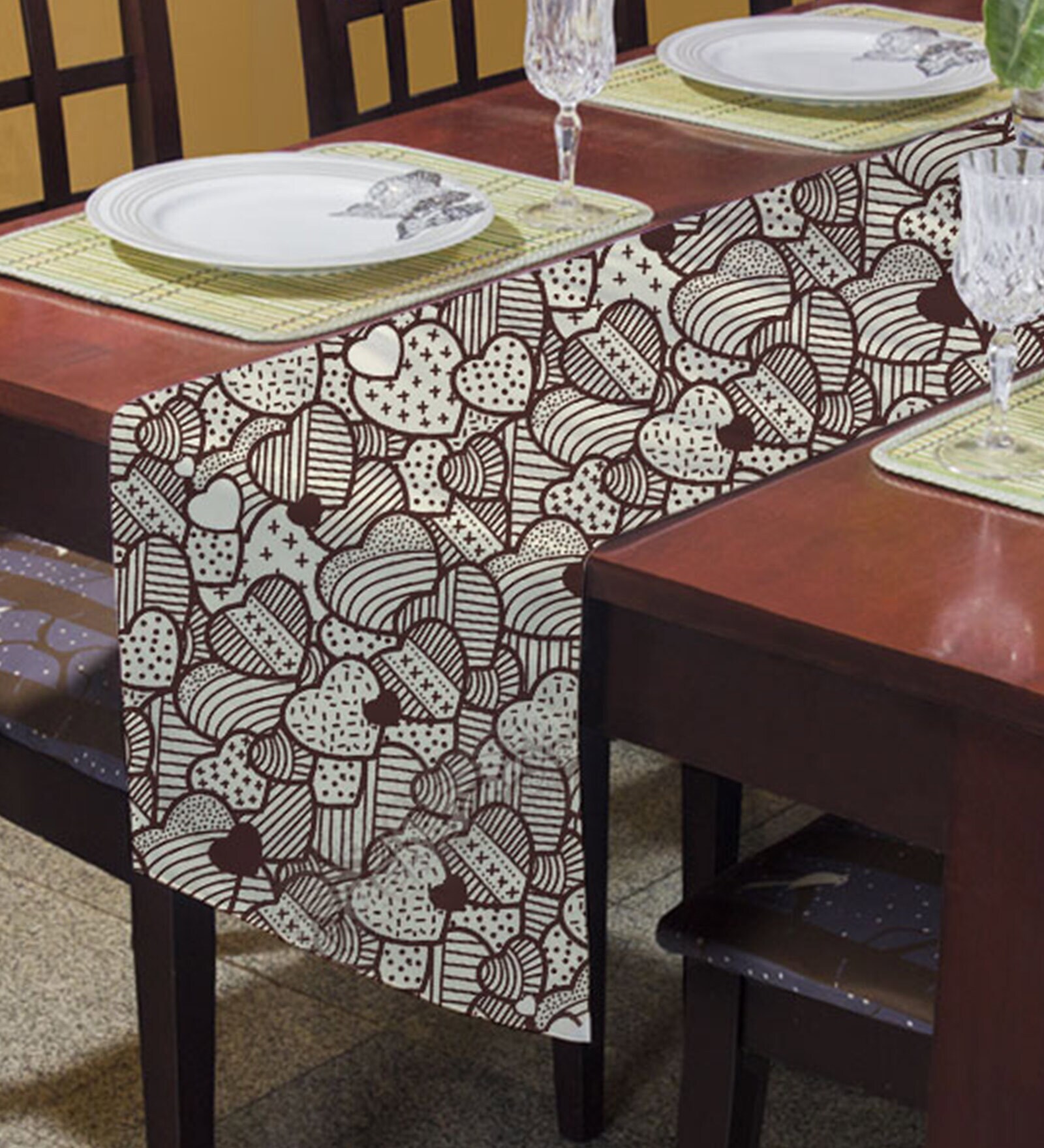 Buy Minnow (13x72) Grey & Brown Polyester Table Runner at 48% OFF by ...