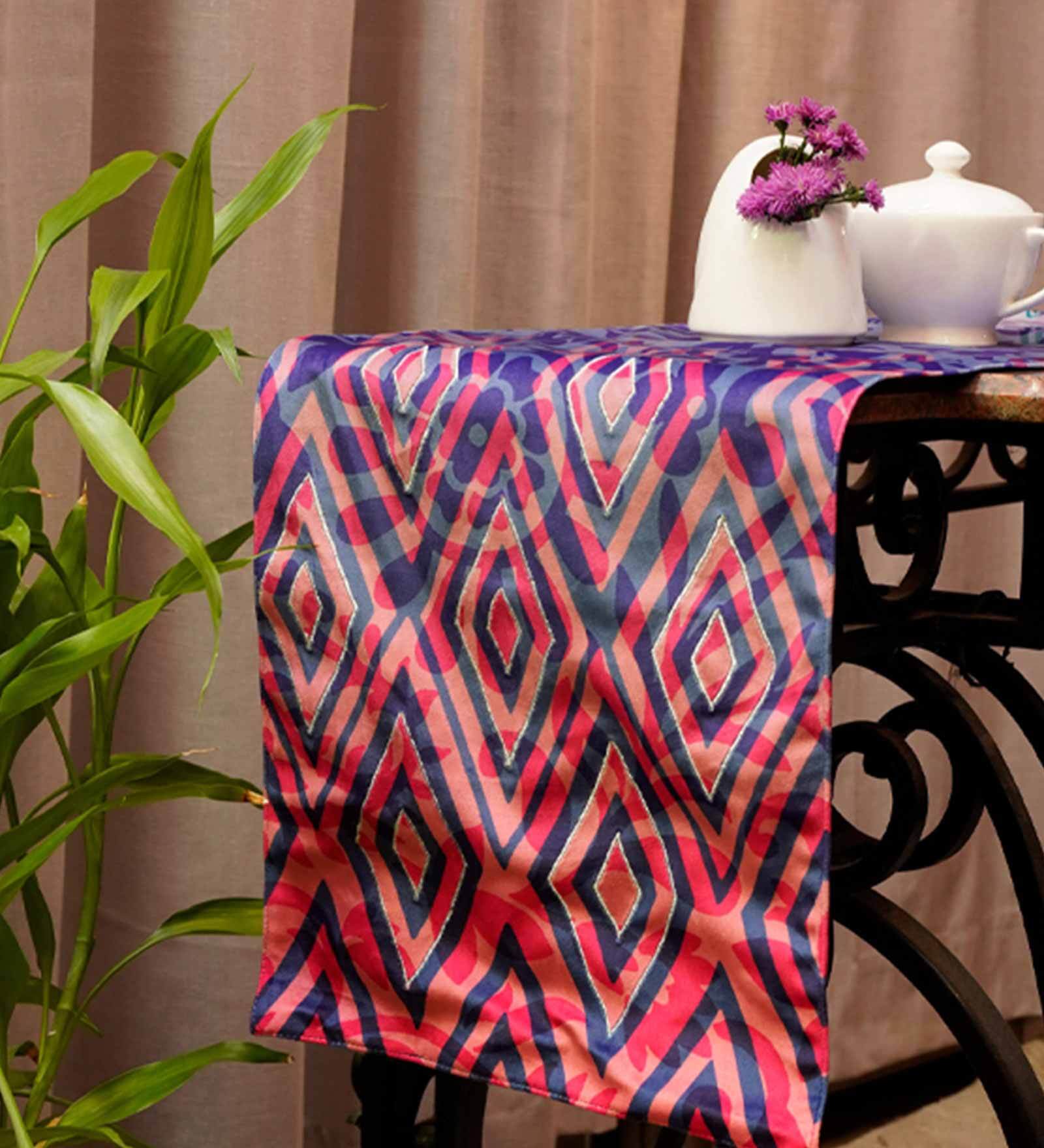 Buy Conor (12x84) Multicolor Velvet Table Runner at 19% OFF by Zeba ...