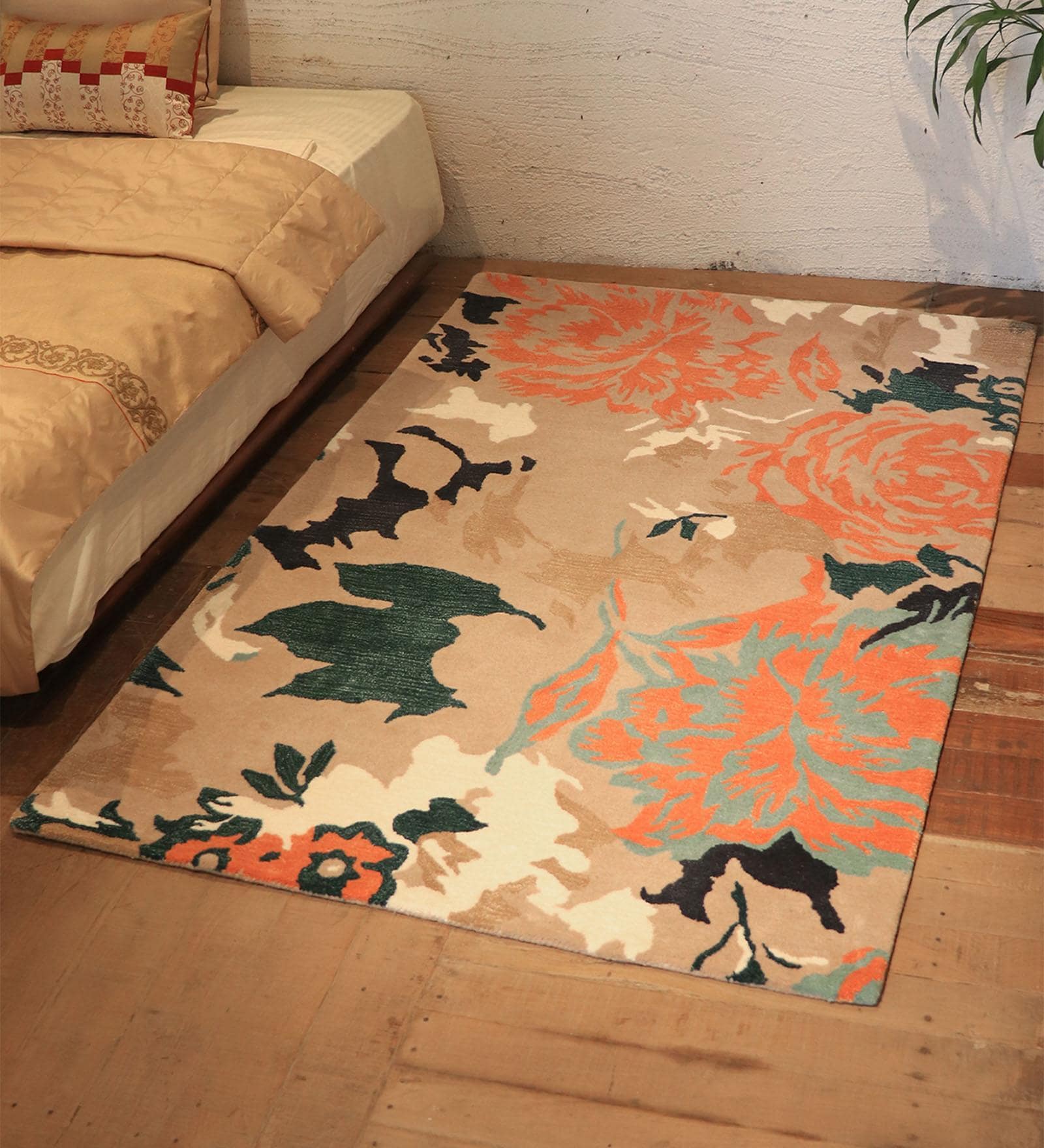 Buy Multicolor Floral Wool 4 ft x 6 ft Hand Tufted Carpet at 19% OFF by ...
