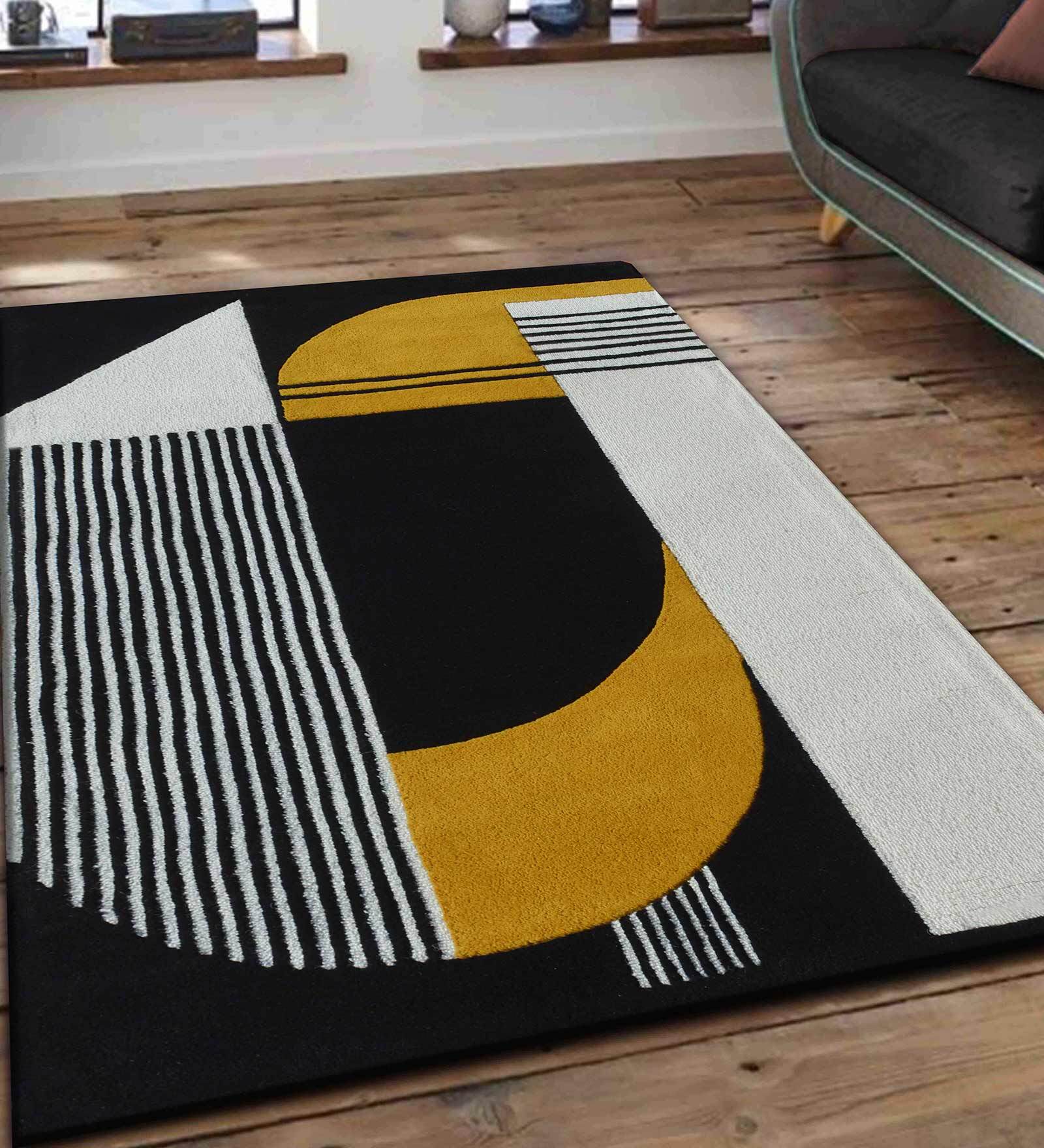 Buy Multicolor Abstract Wool 3 ft x 5 ft Hand Tufted Carpet at 40% OFF ...
