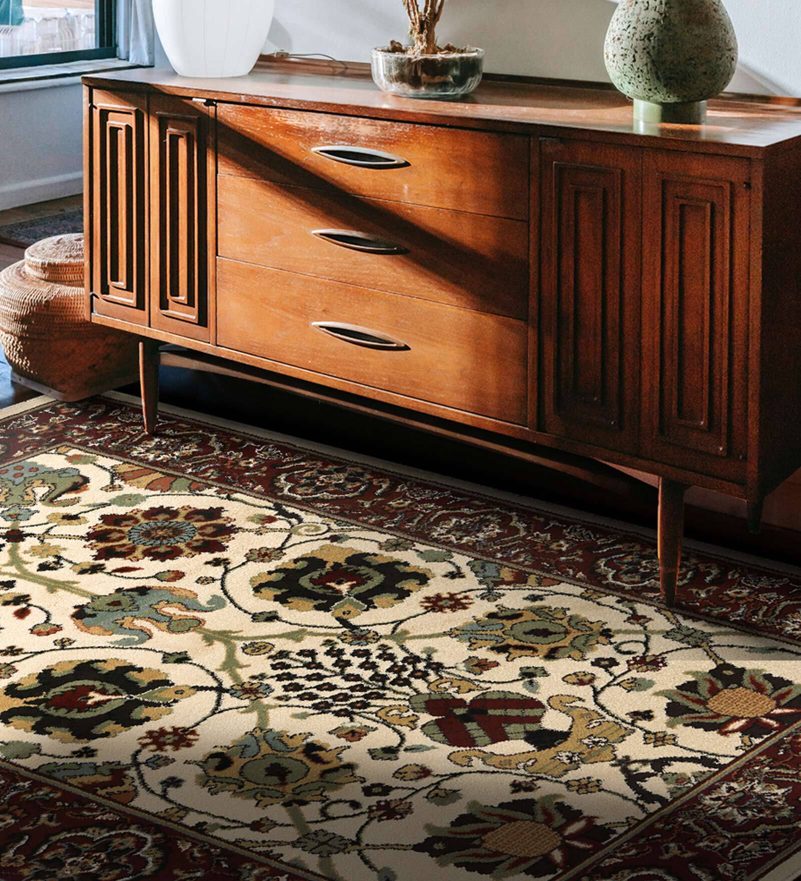 Buy Multicolour Traditional 5 ft x7 ft Carpet By Sapana Carpet-Mats at ...