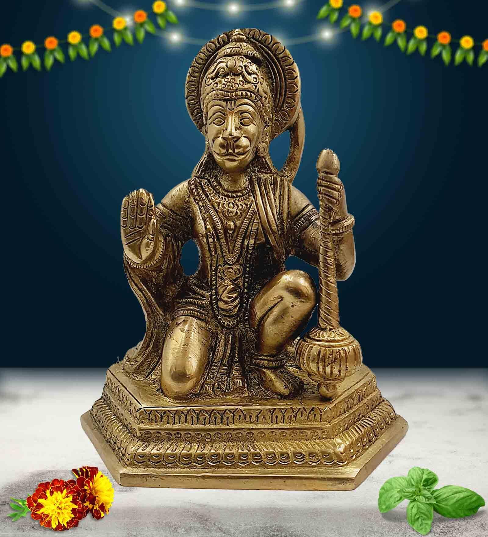 Buy Multicolour Brass Hanuman Religious Idol at 56% OFF by FCS | Pepperfry