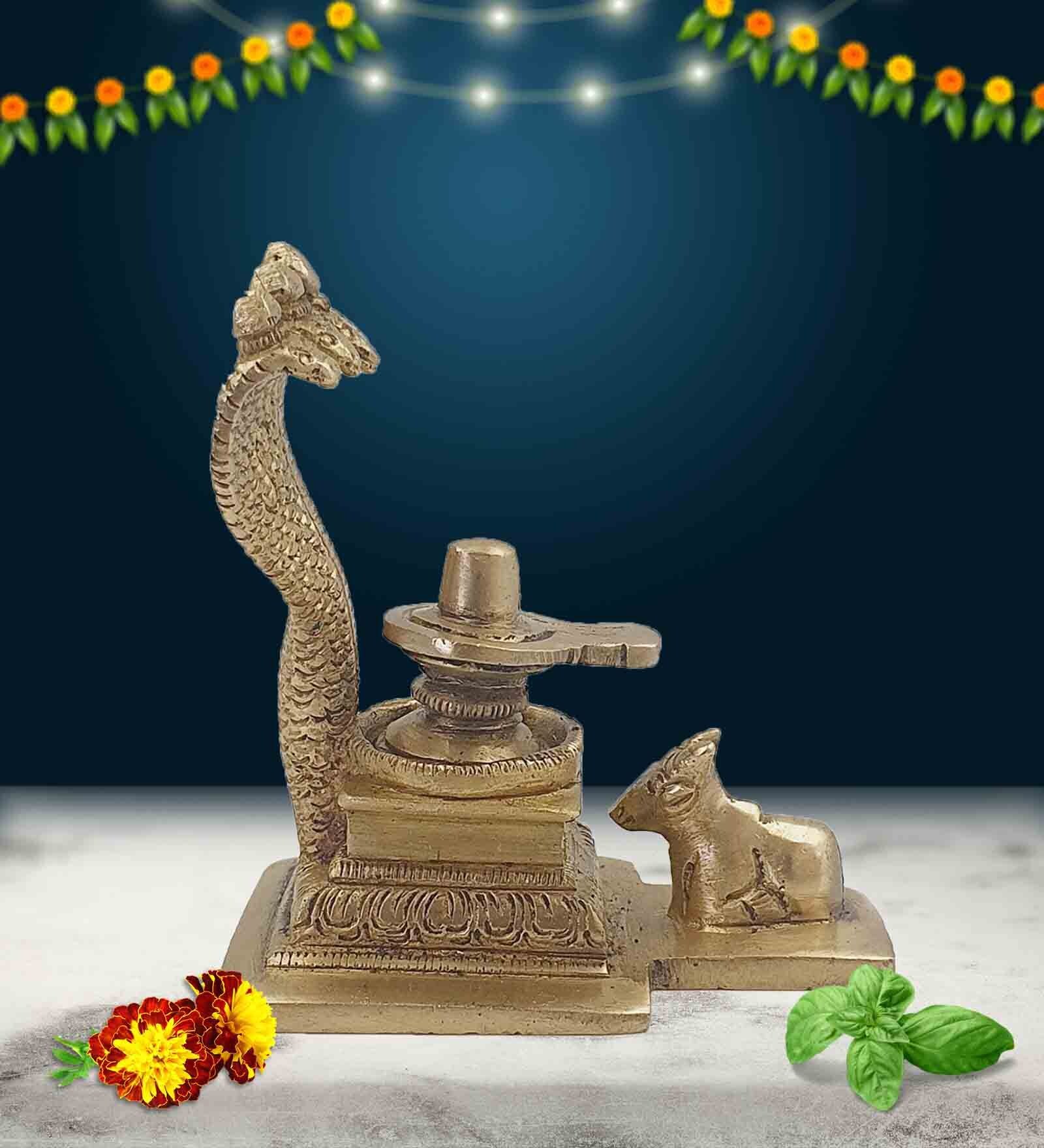 Buy Multicolour Brass Shivalinga Religious Idol By FCS at 54% OFF by ...