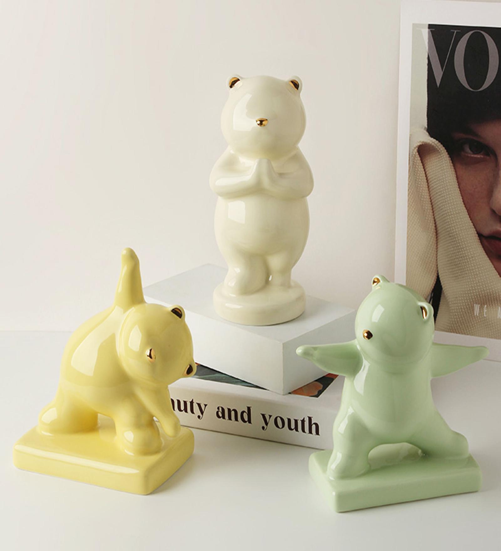 Buy Multicolour Ceramic (Set of 3) Showpiece at 25% OFF by La Muse ...