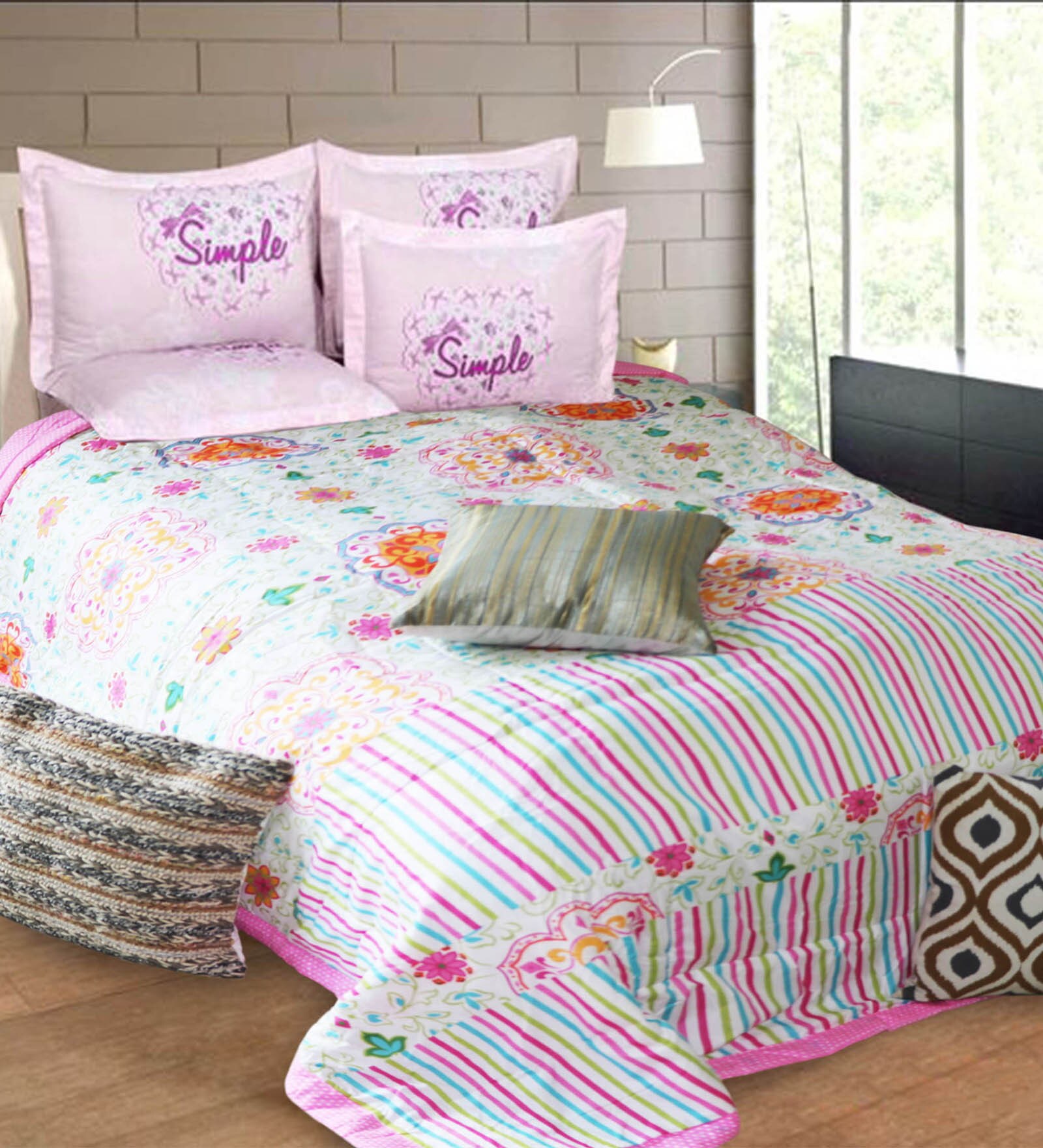 Buy Poly Cotton Double Bed AC Comforter at 34% OFF by The Home Talk ...