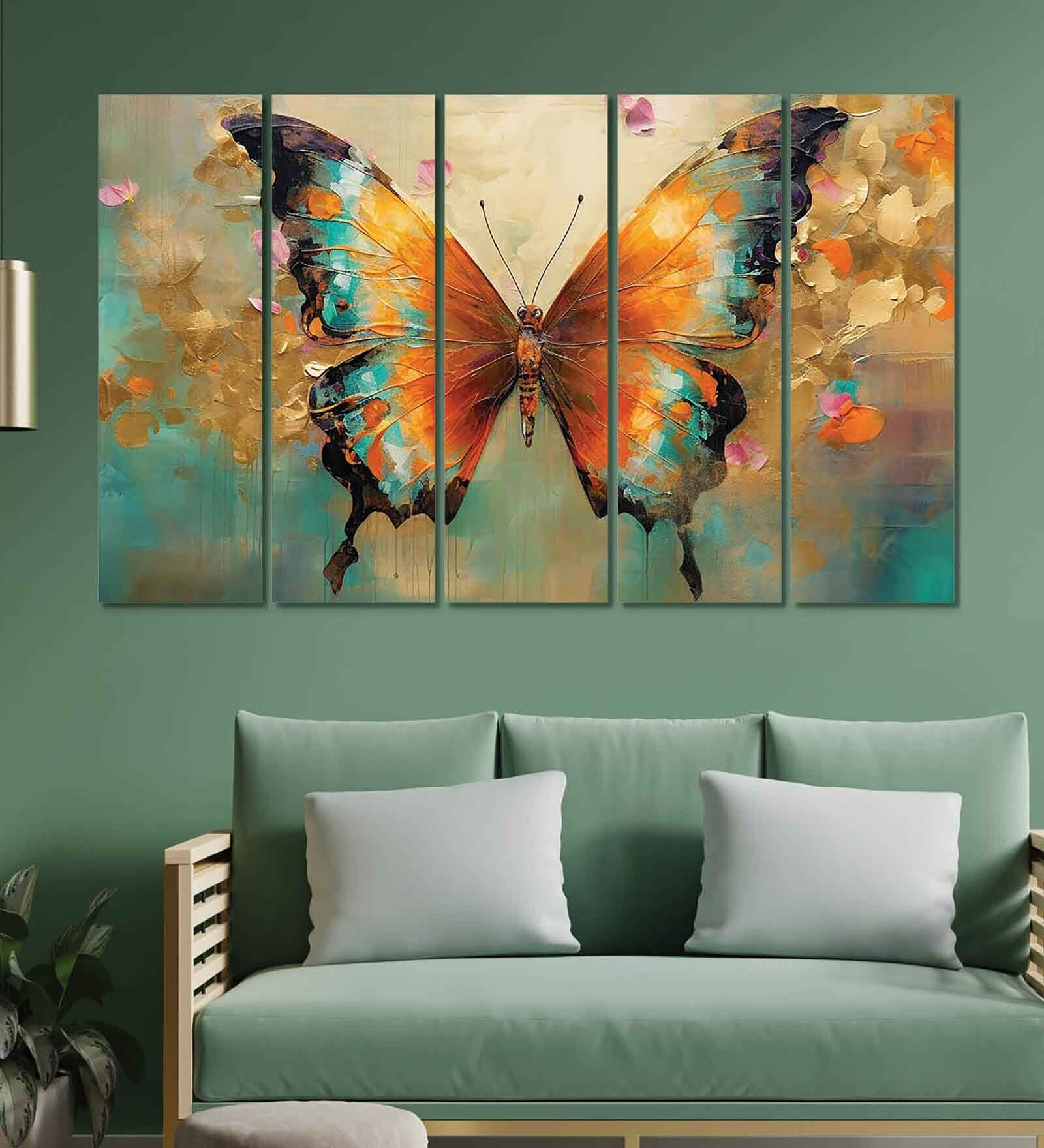 Buy Butterfly Canvas MDF 30x52 Art Panel at 30% OFF by Olive Tree ...