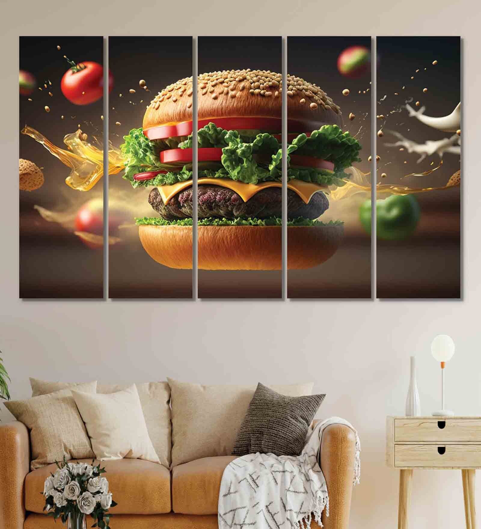 Buy Multicolour Engineered Wood (Set of 5) Framed Art Panels at 17% OFF ...