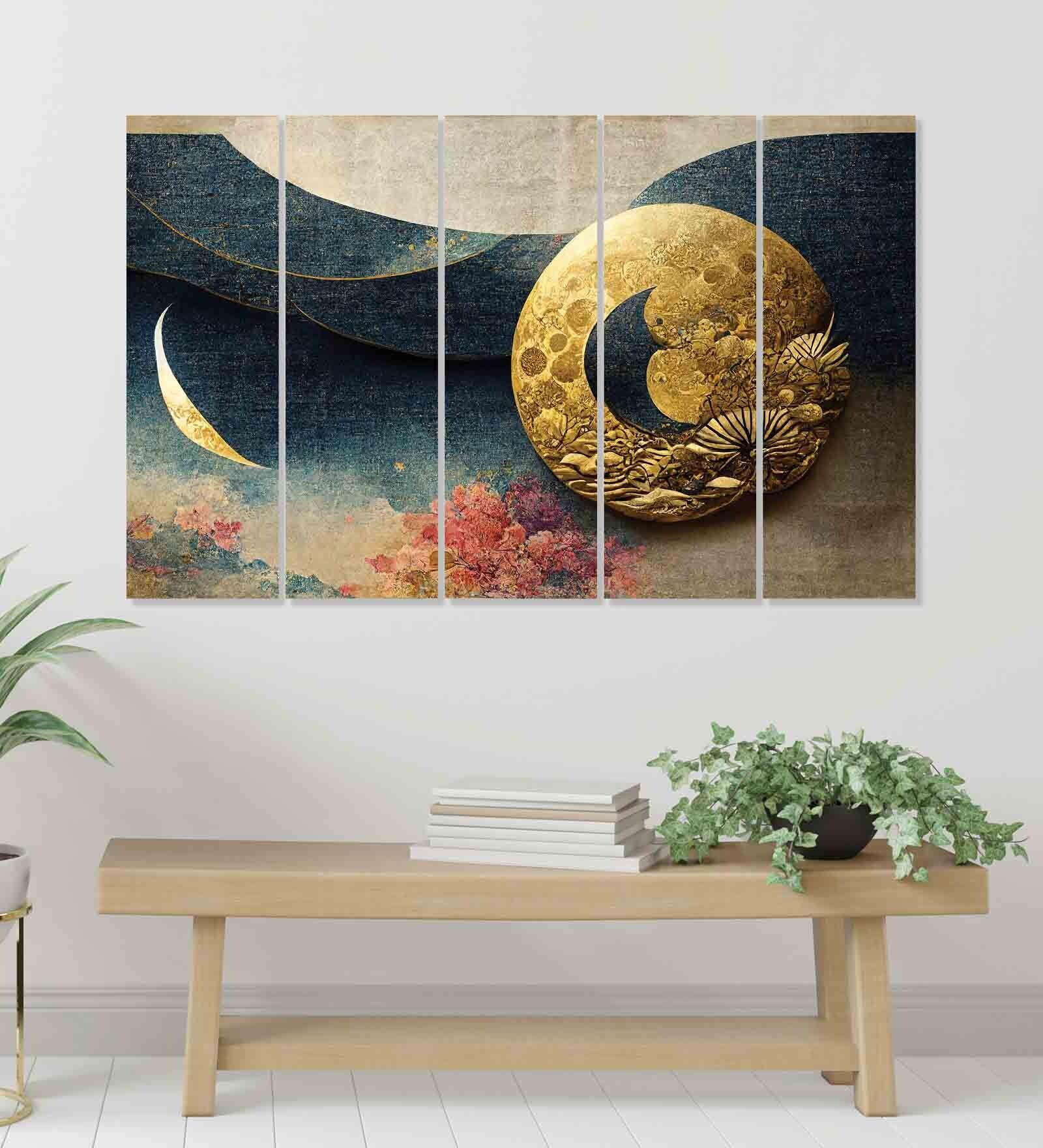 Buy Multicolour Engineered Wood (Set of 5) Framed Art Panels at 13% OFF ...