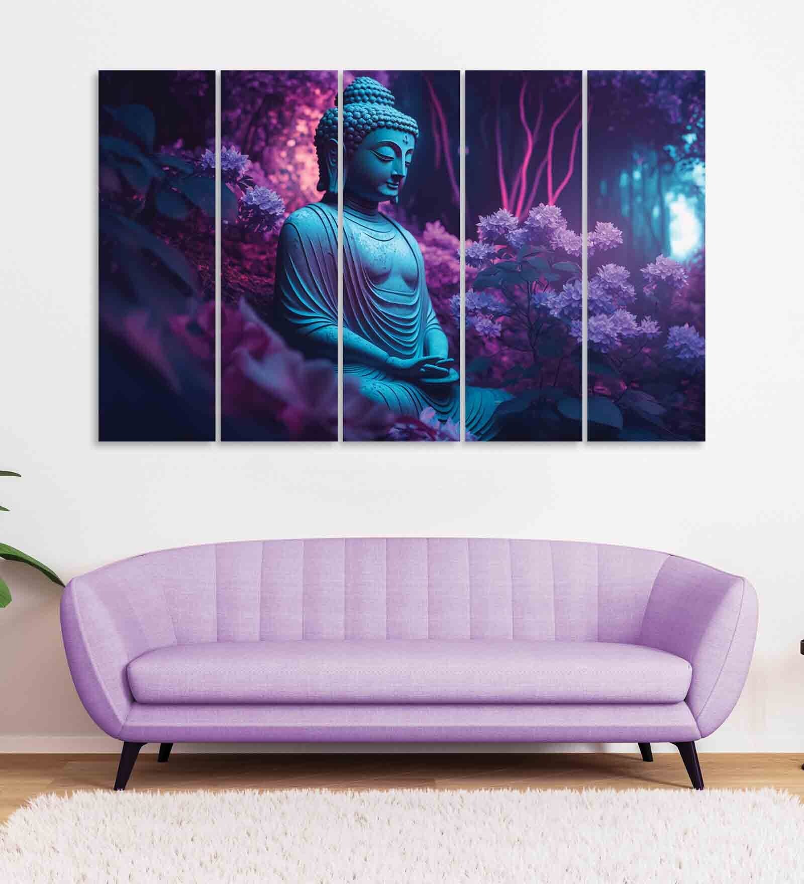 Buy Multicolour Engineered Wood (Set of 5) Framed Art Panels at 20% OFF ...