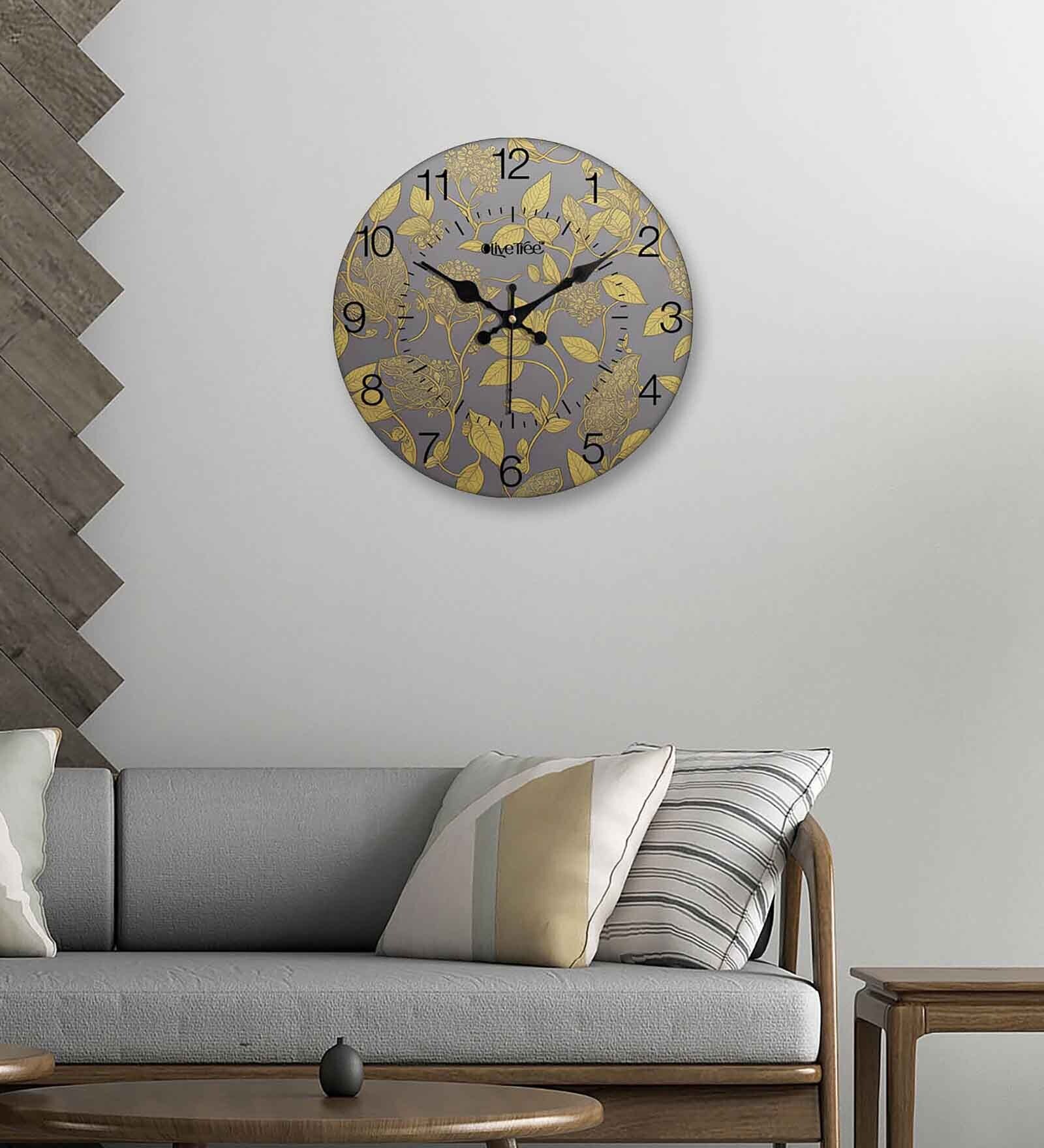 Buy Mackay Multicolour Engineered Wood Wall Clock at 23% OFF by Olive Tree | Pepperfry