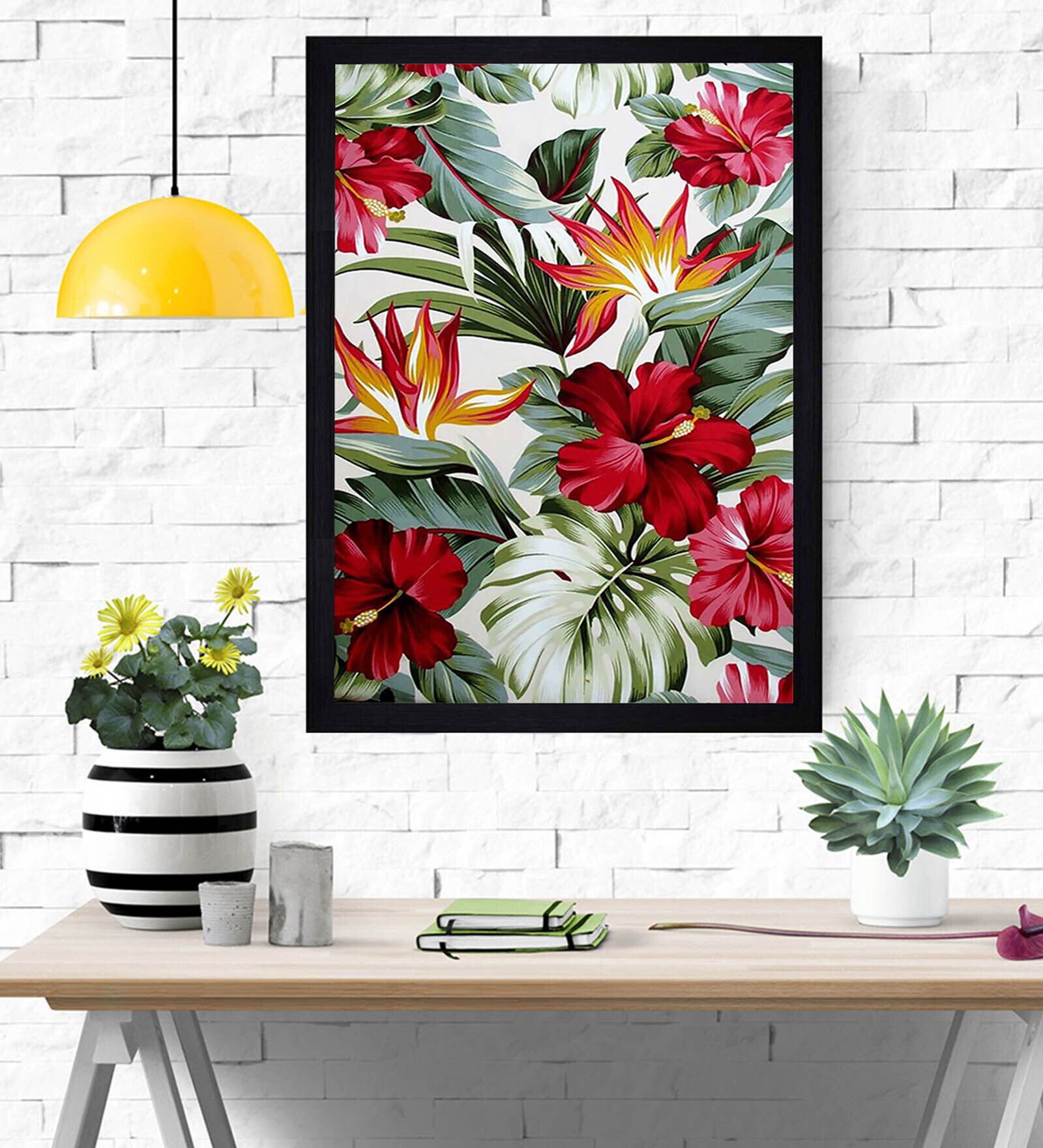 Buy Classic Wiliness Multicolour Wood & MDF Framed Floral Art Print at ...