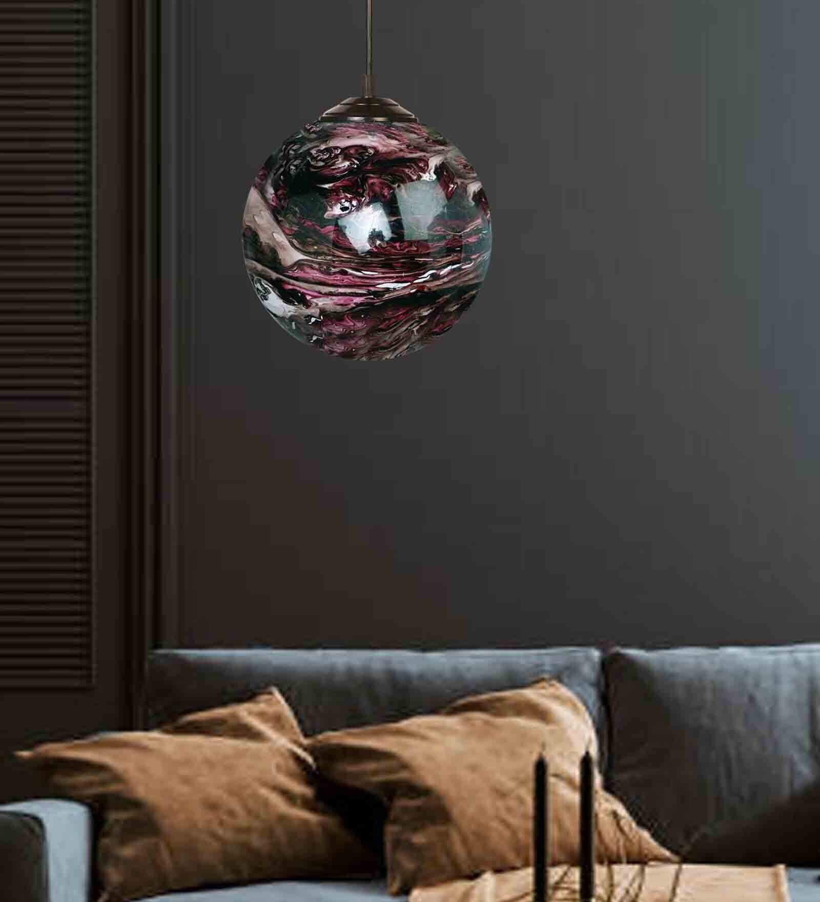 Buy Zizag Multicolour Glass Hanging Light at 29% OFF by Clovefry ...