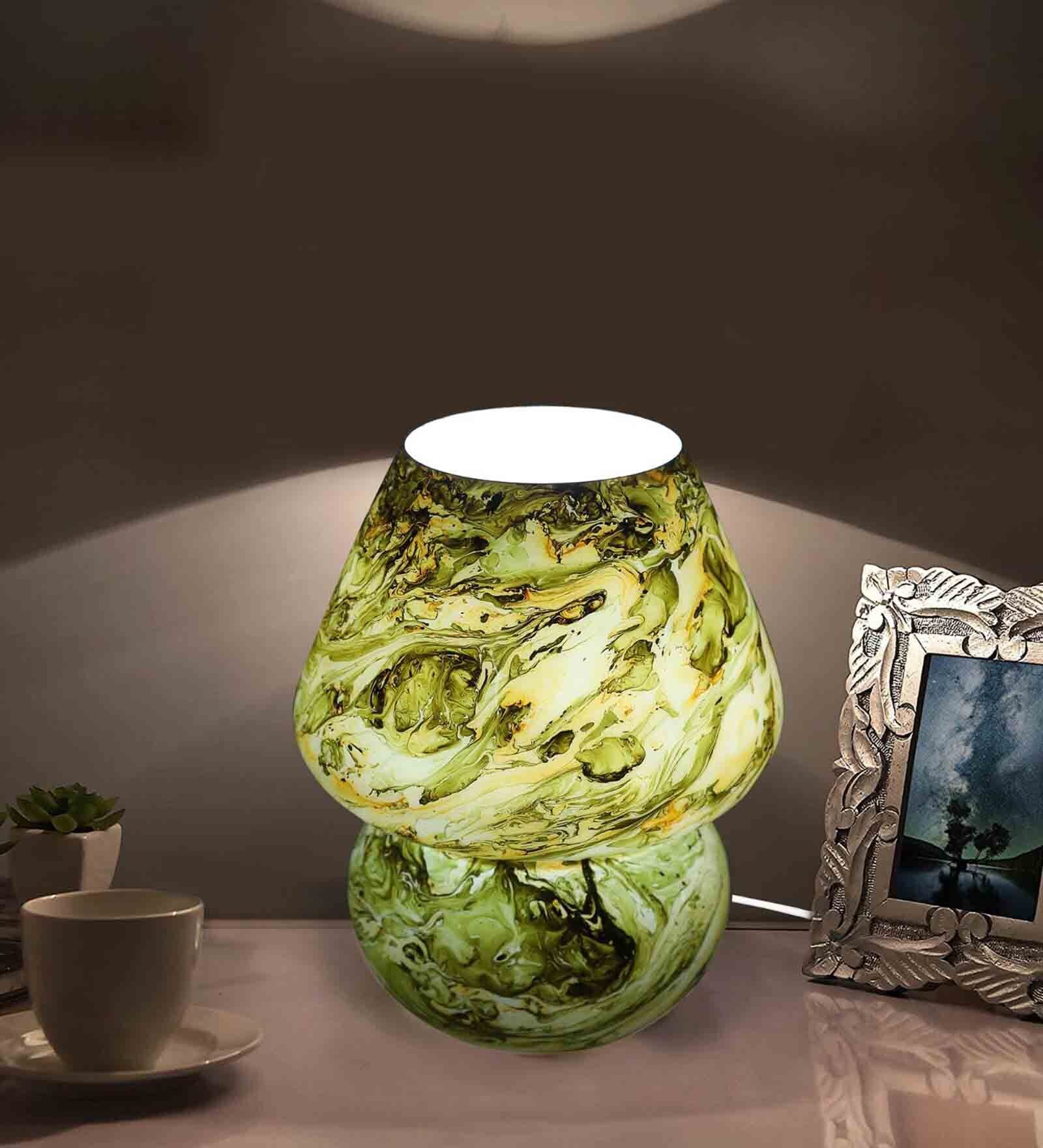 Buy Triad Multicolour Glass Shade Night Lamp With Glass Base at 29% OFF ...