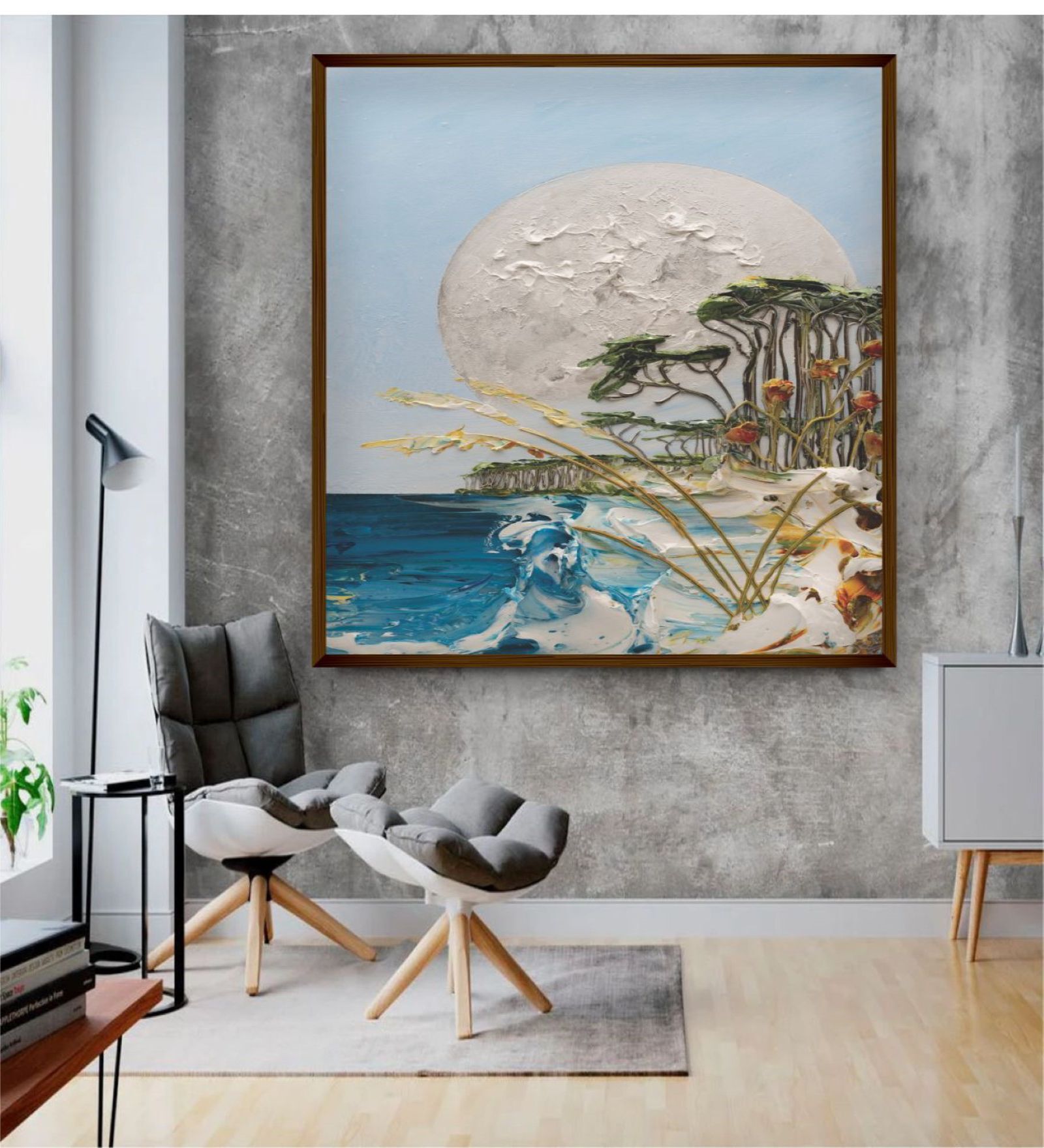 Buy Modern Multicolor Canvas Framed Landscape Art Print at 73% OFF by ...