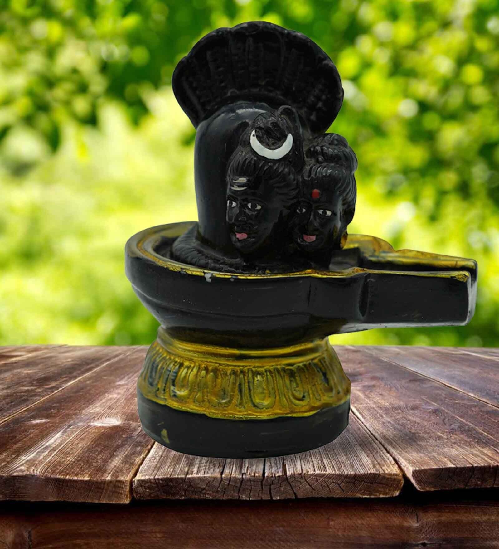 Buy Multicolour Marble Handpainted Stone Shiv Ling Statue by Gallery99 ...