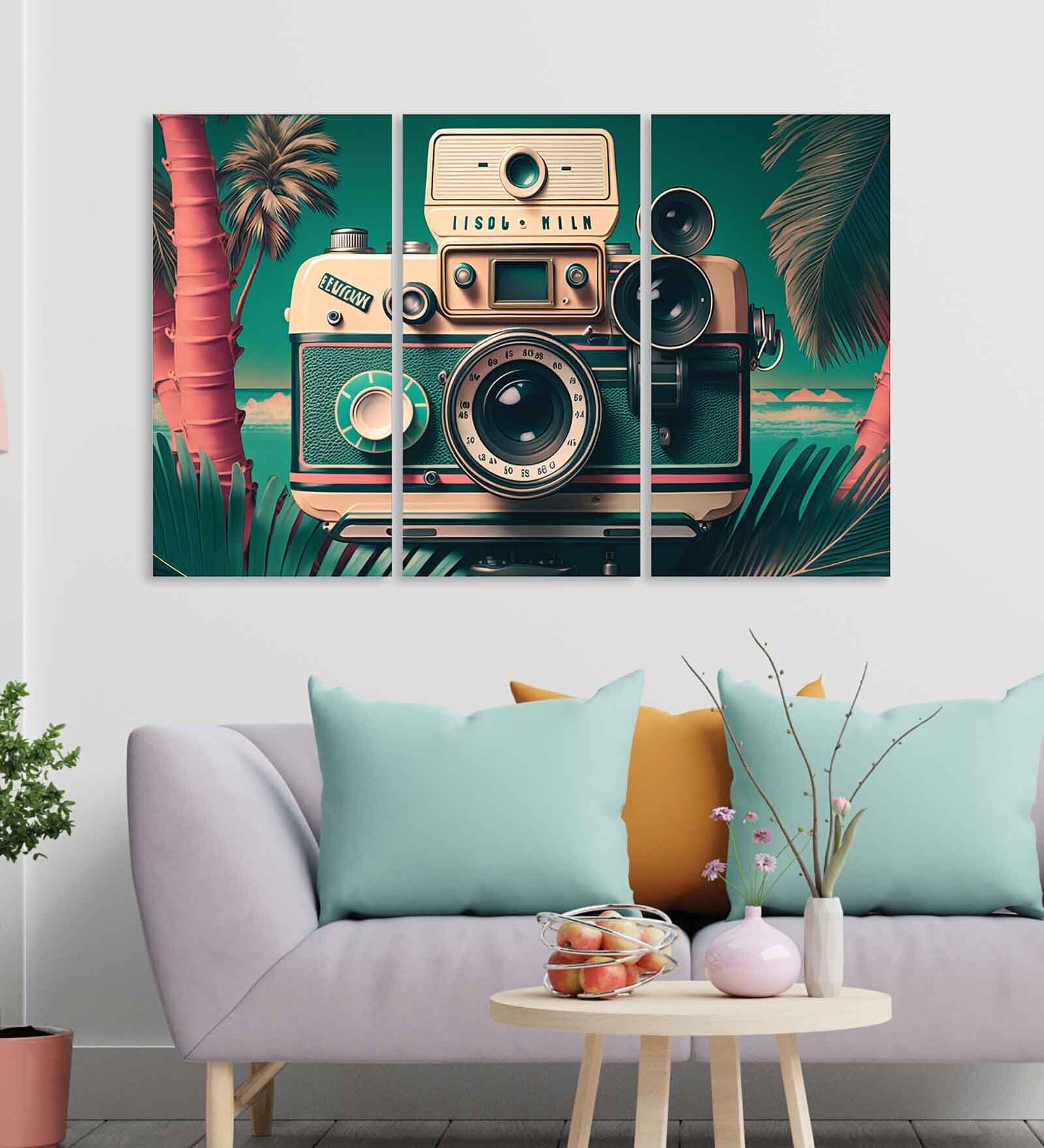 Buy Multicolour MDF (Set of 3) Art Panel at 70% OFF by Random | Pepperfry