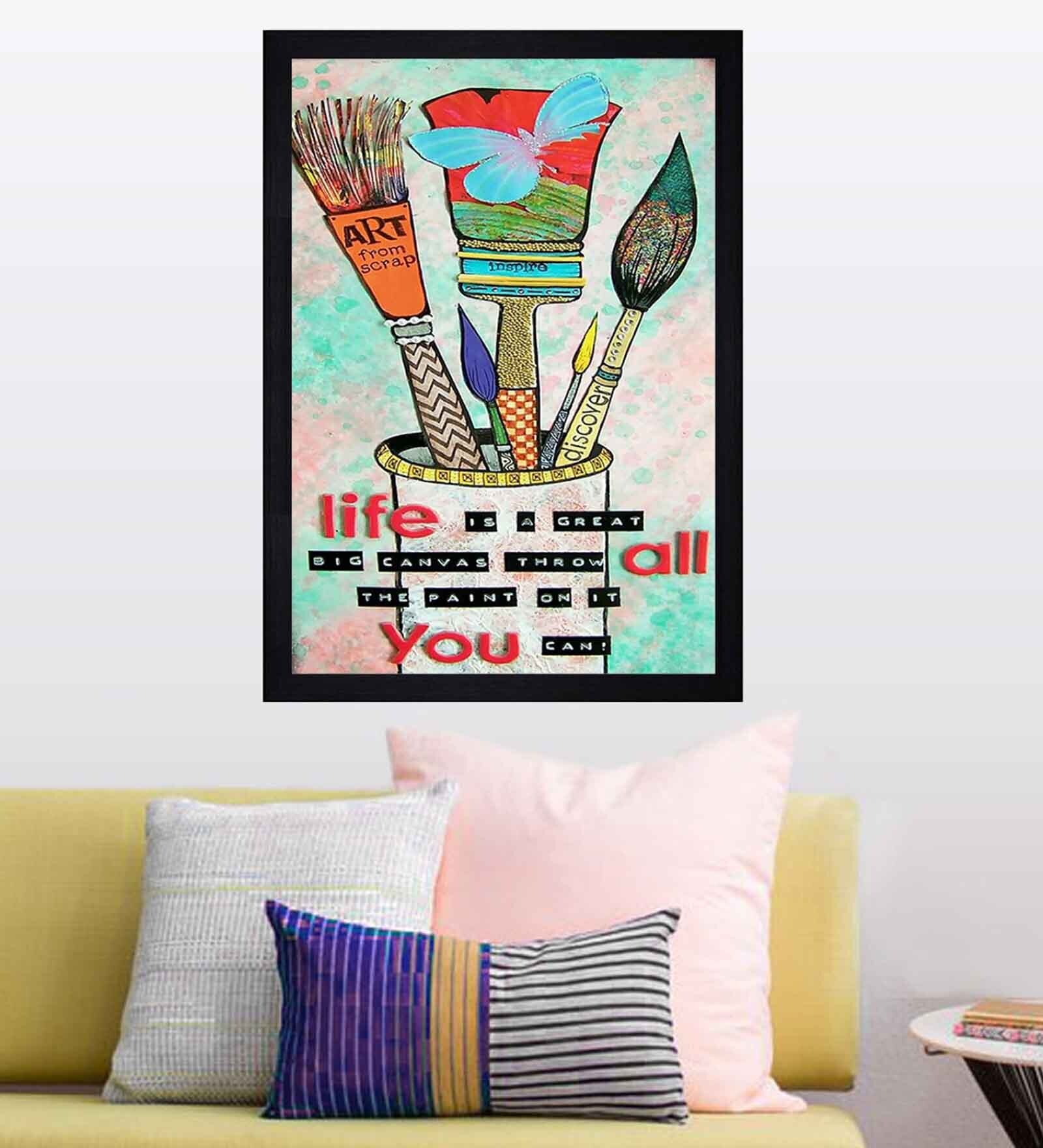 Buy Life & You Multicolour MDF Art Print at 33% OFF by Chaque Decor ...