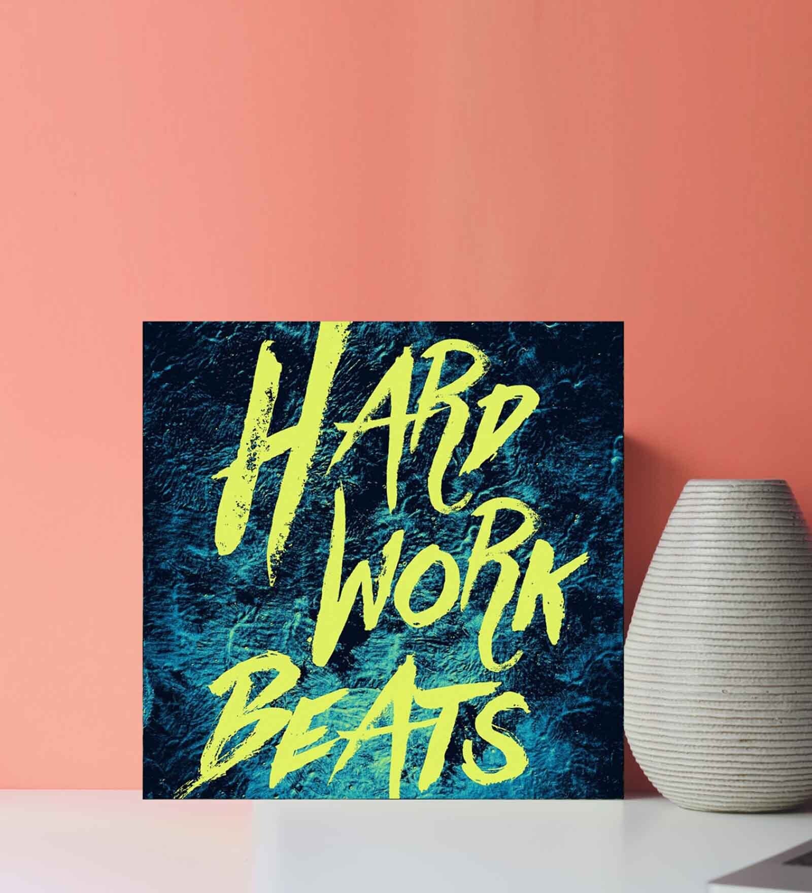 Buy Hard Work Beats Multicolour MDF Art Print at 29% OFF by Chaque ...
