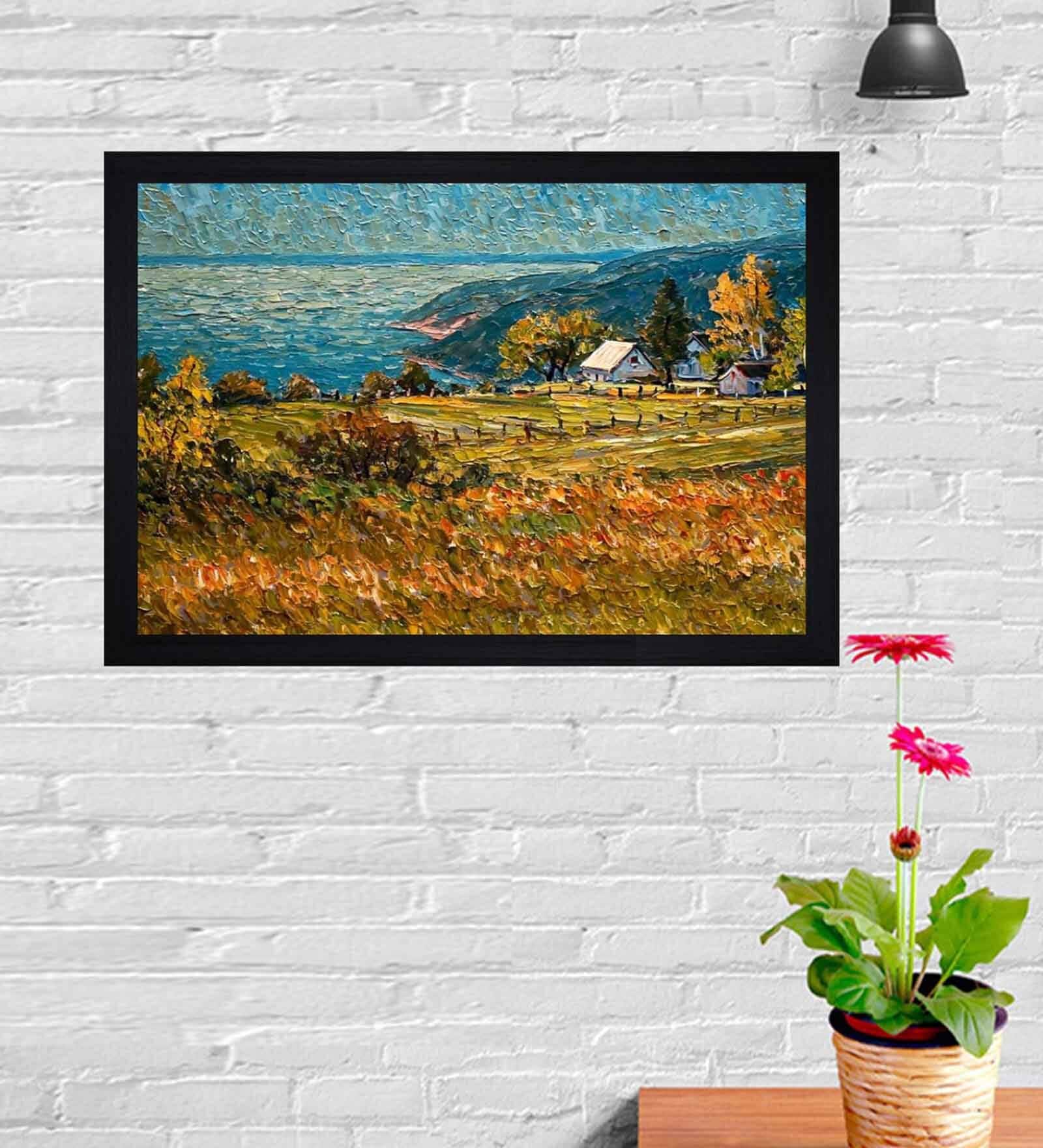 Buy Ladder Multicolour MDF Art Print at 21% OFF by Chaque Decor | Pepperfry