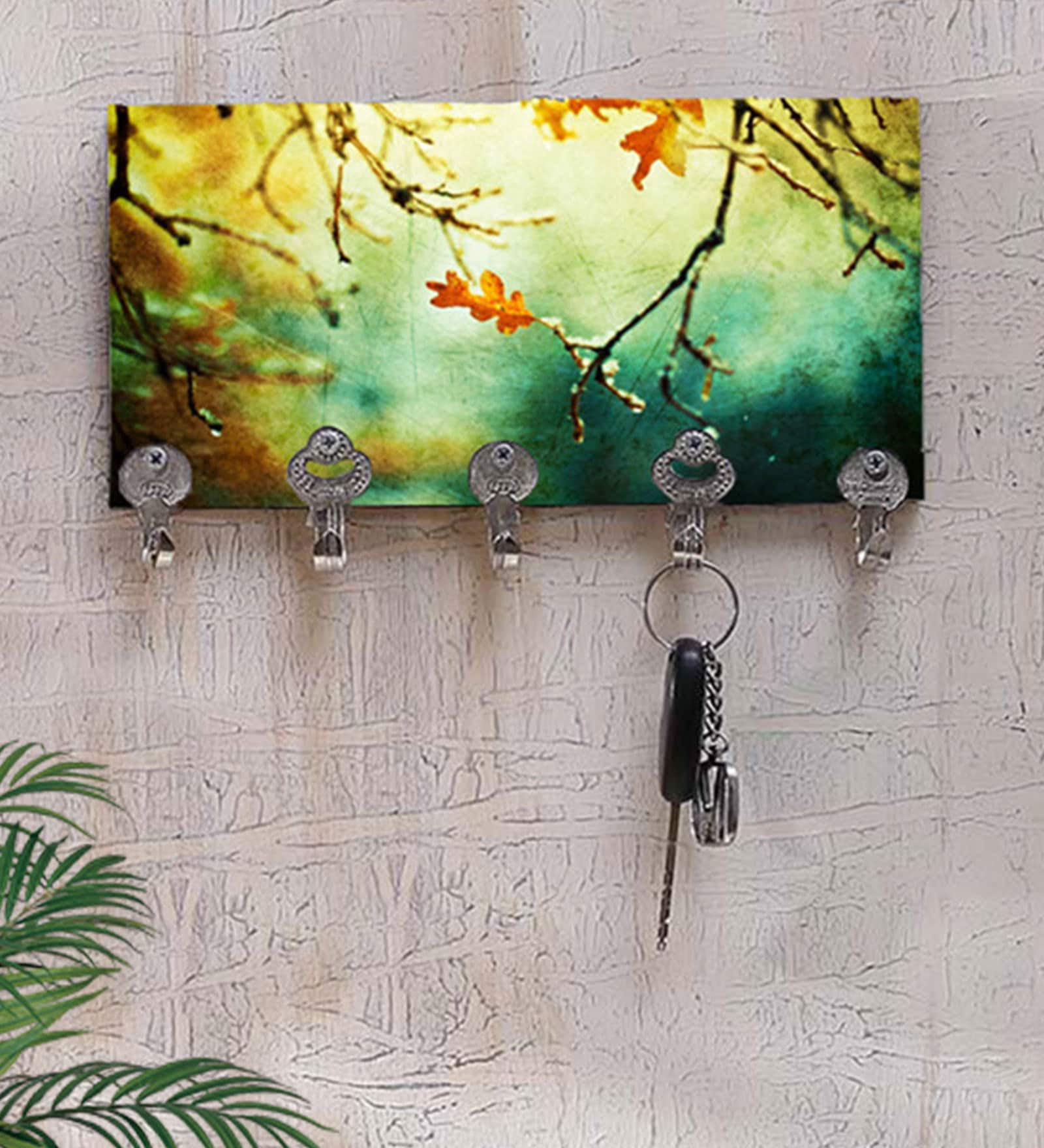 Buy Multicolour MDF Designer Flexible Key Holder by Go Hooked at 23% ...
