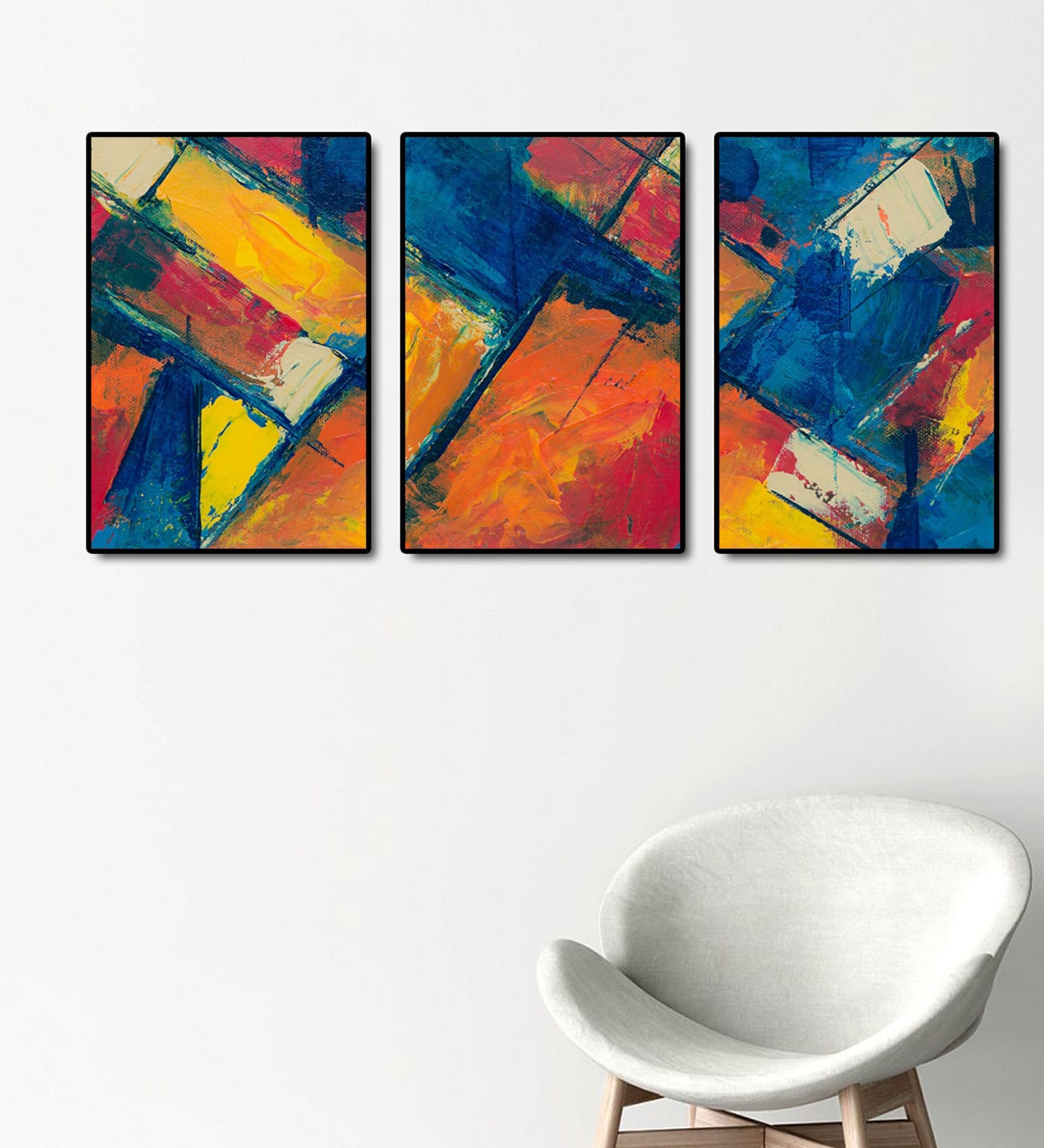 Buy Multicolour MDF Printed Art Panels - Set of 3 at 43% OFF by ...